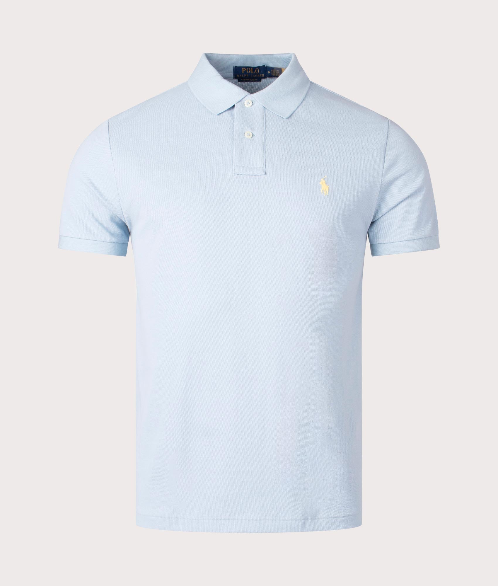 Custom Slim Mesh Polo Shirt Alpine Blue | Polo Ralph Lauren | EQVVS