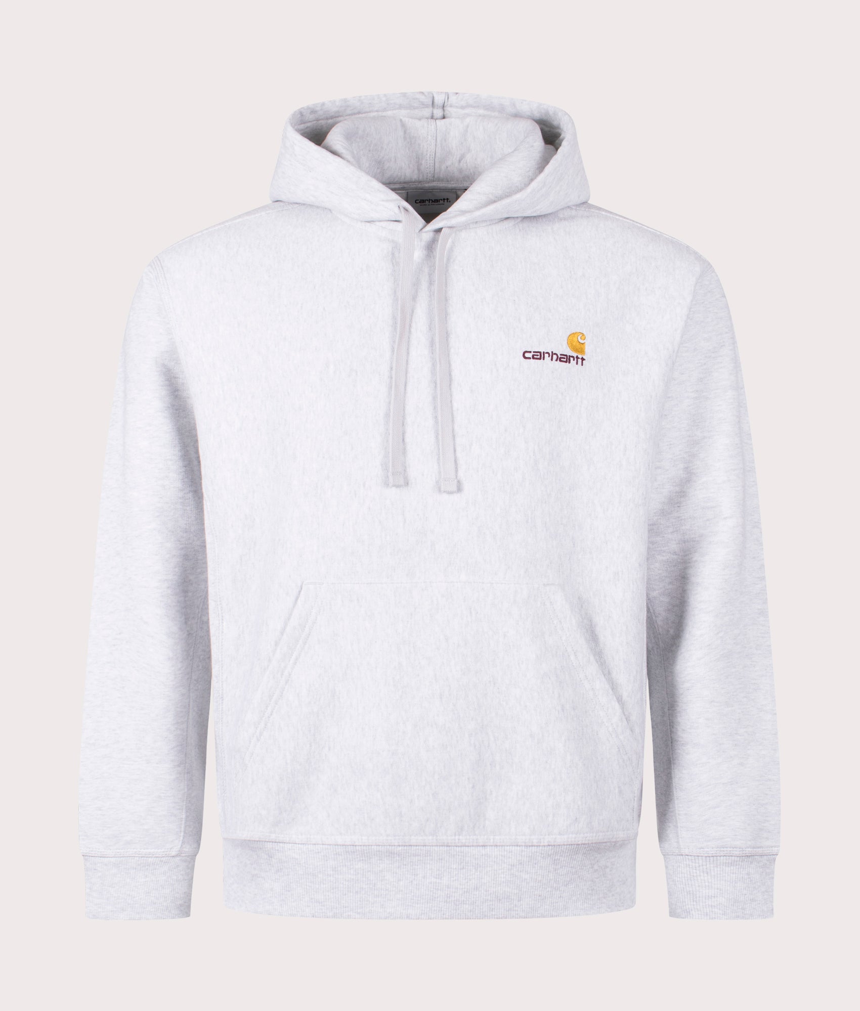 Relaxed American Script Hoodie In Ash Heather Carhartt Wip Eqvvs