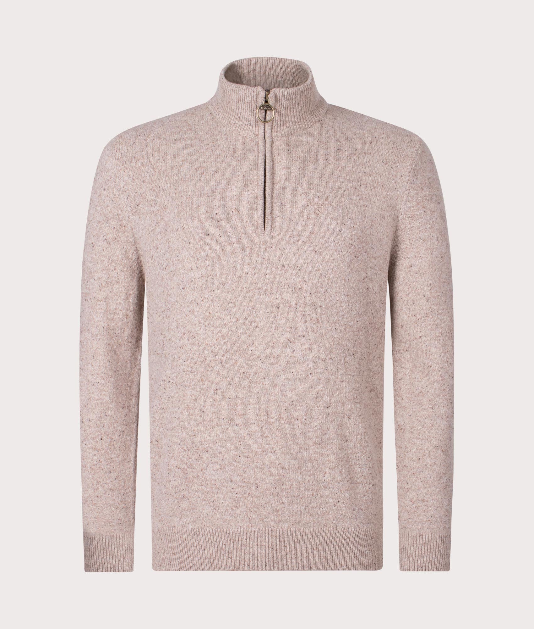 Tisbury Quarter Zip Jumper Stone | Barbour Lifestyle | EQVVS