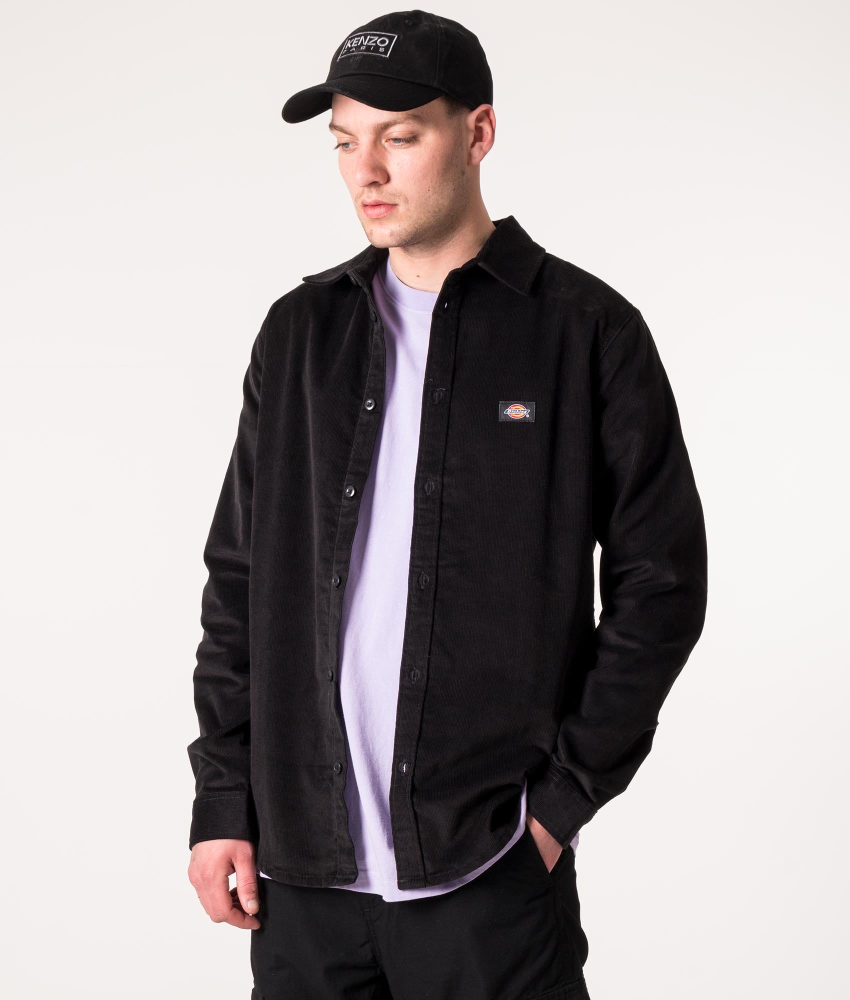 Relaxed Fit Corduroy Wilsonville Shirt Black Dickies Eqvvs