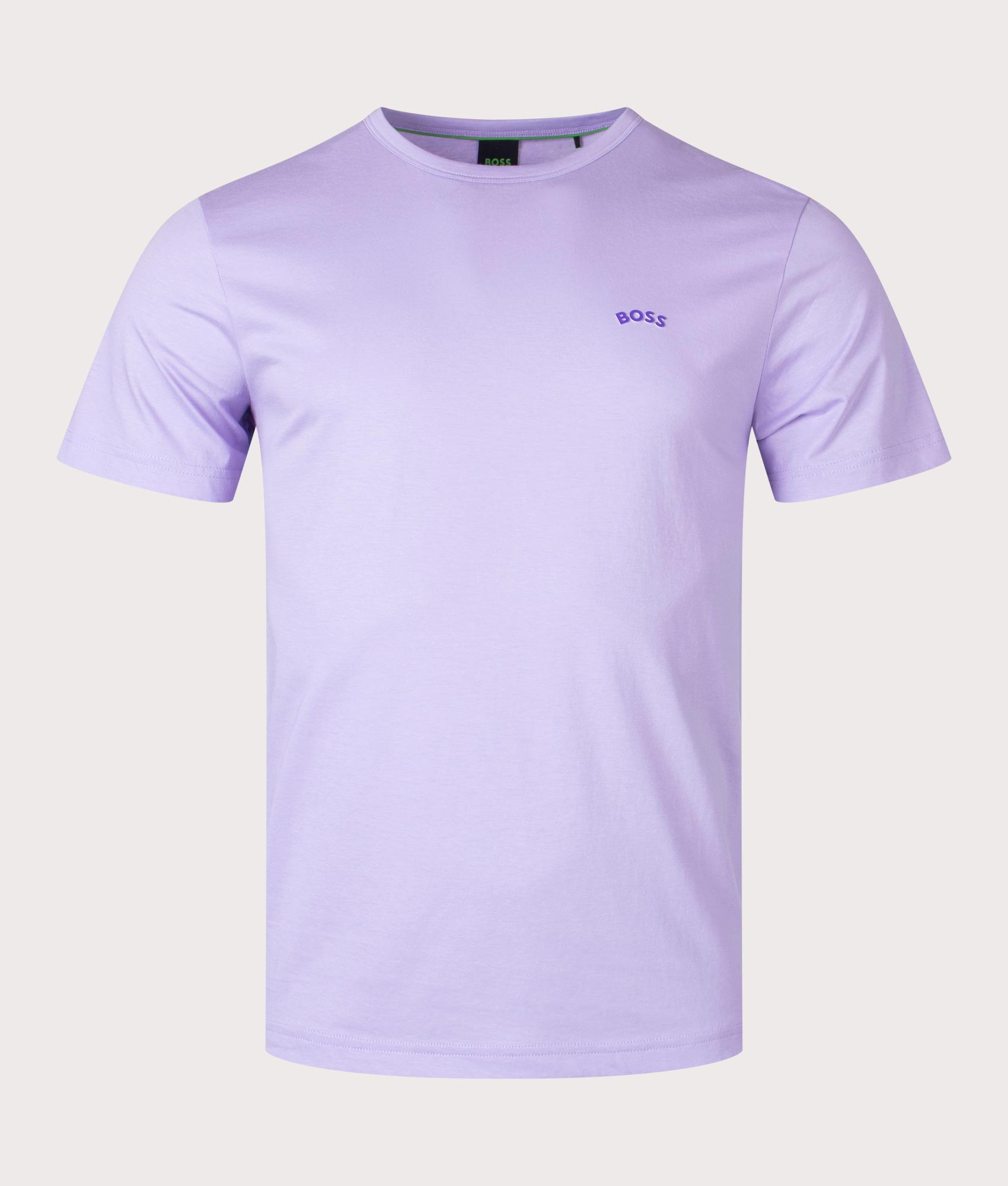 Curved Logo T-Shirt Light/Pastel Purple | BOSS | EQVVS