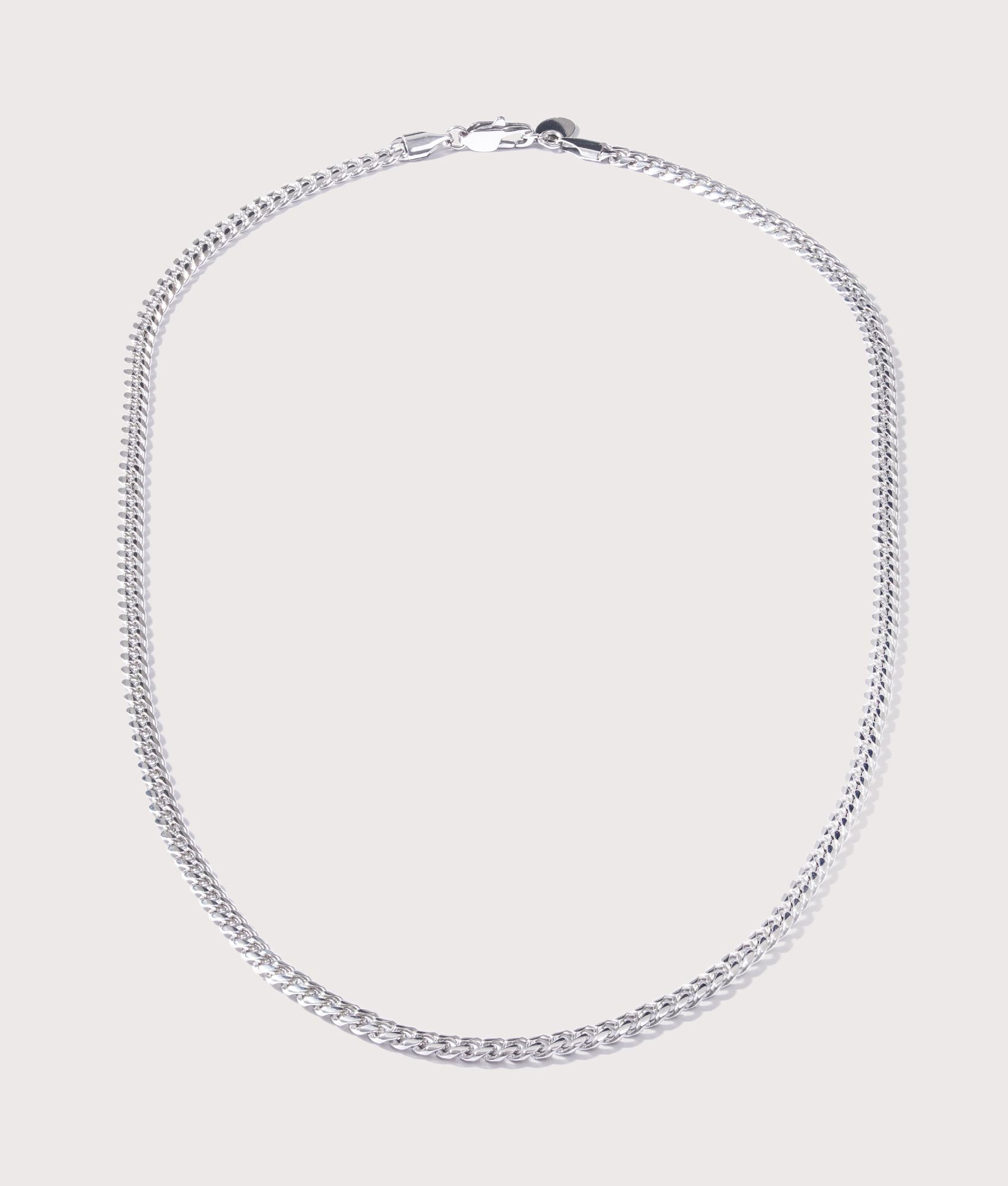 4mm Cuban Silver Chain Stainless Steel | Mysterious Jewellery | EQVVS