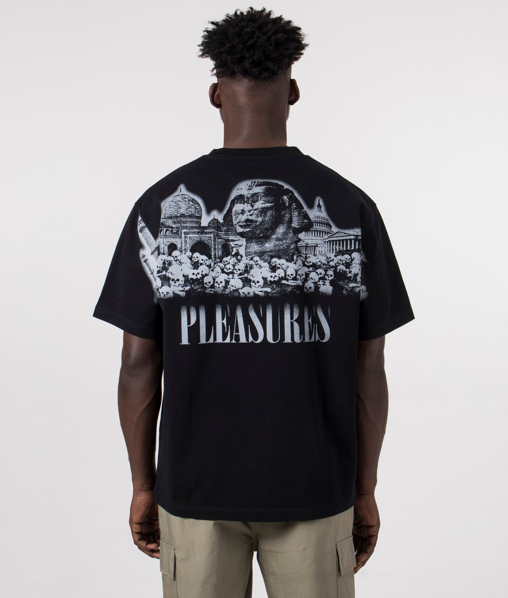 Monuments Heavyweight T-Shirt Black | Pleasures | EQVVS