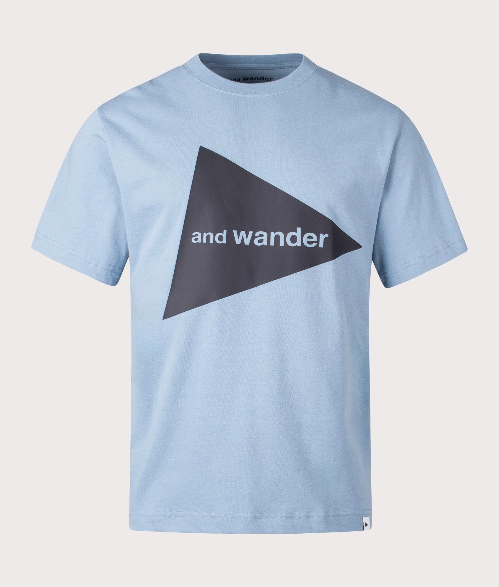 and wander Logo T-Shirt Light Blue | and Wander | EQVVS