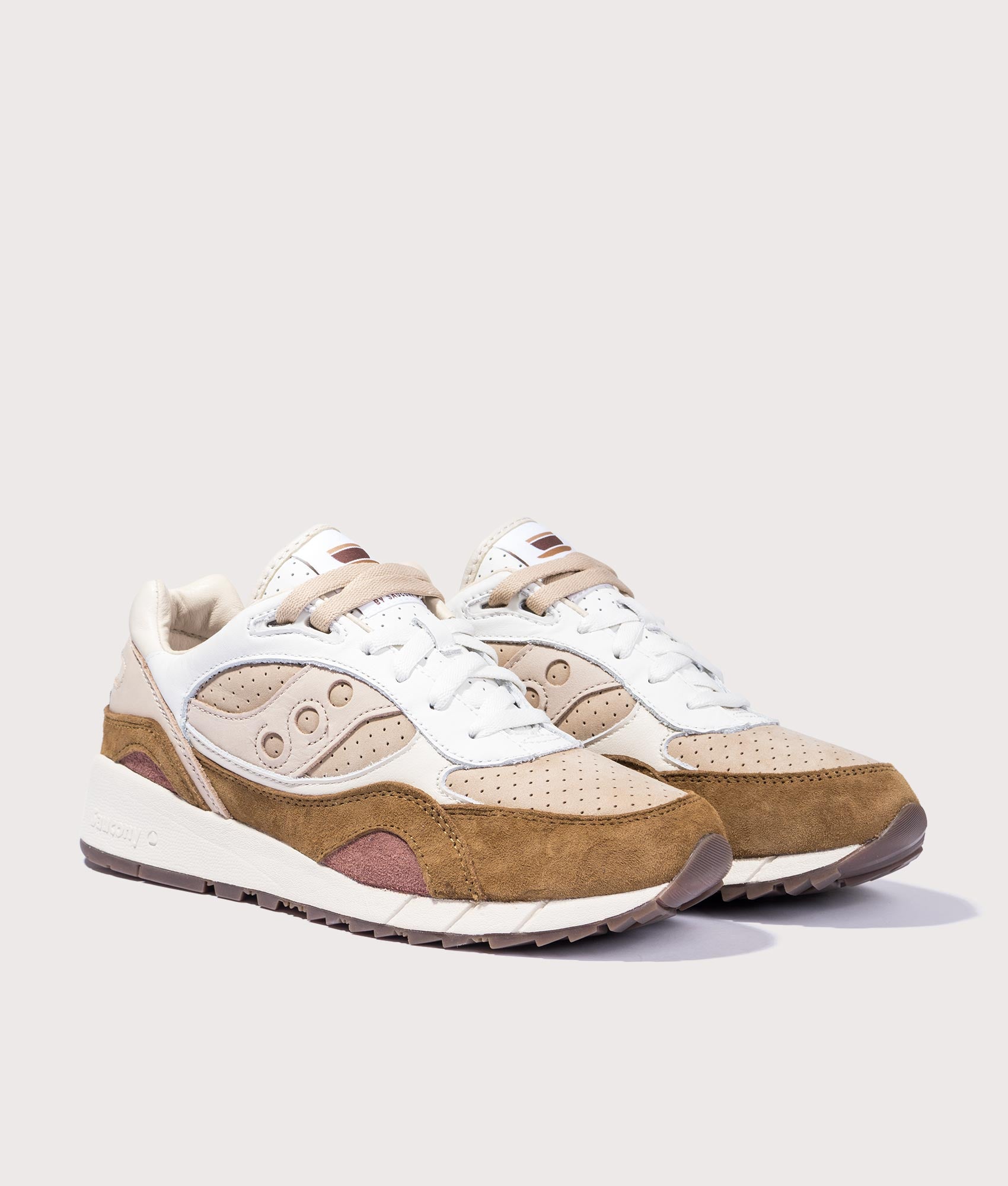 Shadow 6000 Sneakers in Brown White Saucony EQVVS