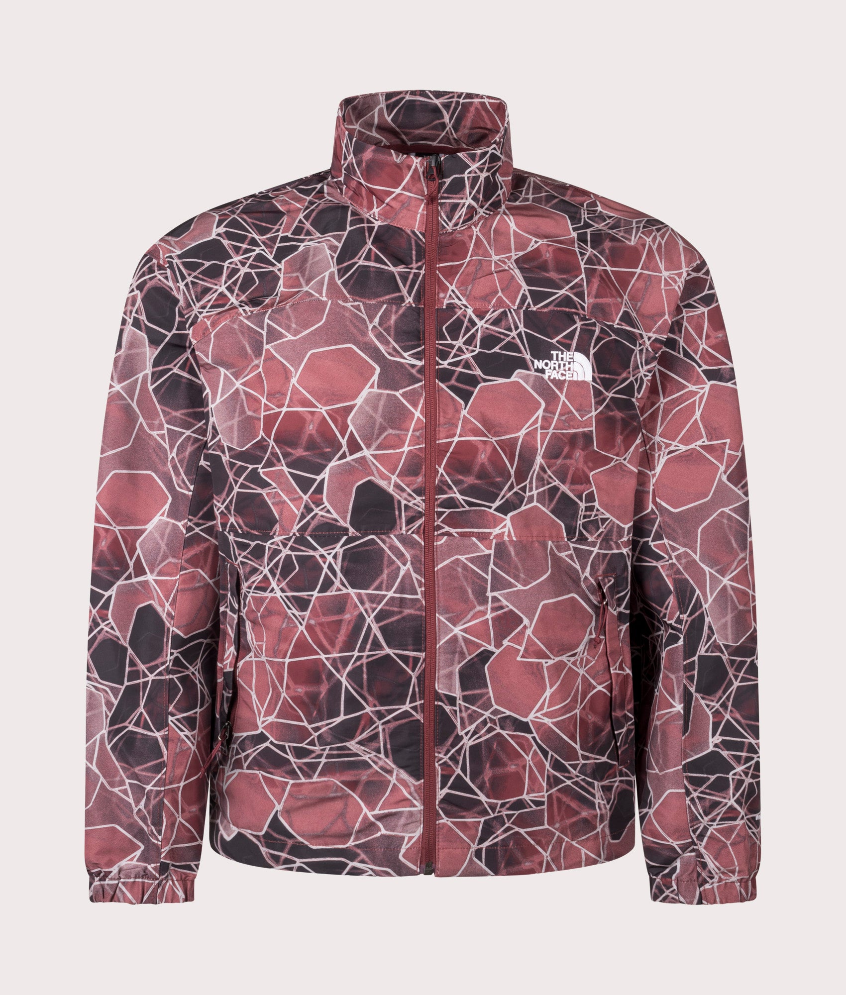 The North Face Relaxed TNF Easy Wind Track Jacket in Sumac Red | EQVVS