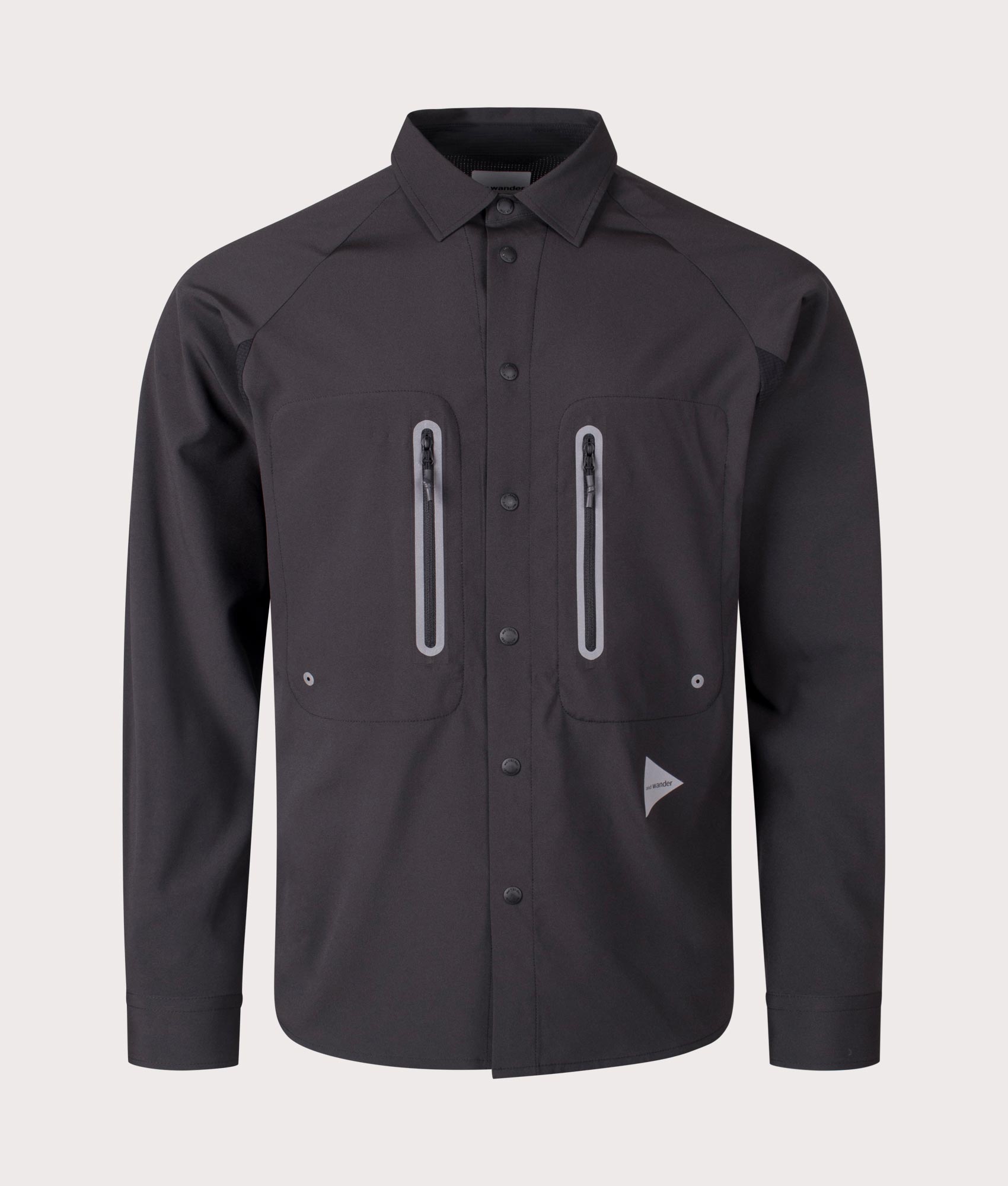 Tech Shirt in Black | and wander | EQVVS