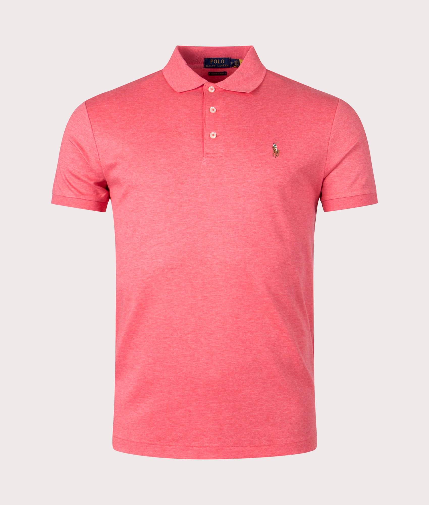 Custom Slim Soft Polo Highland Rose Heather | Ralph Lauren | EQVVS