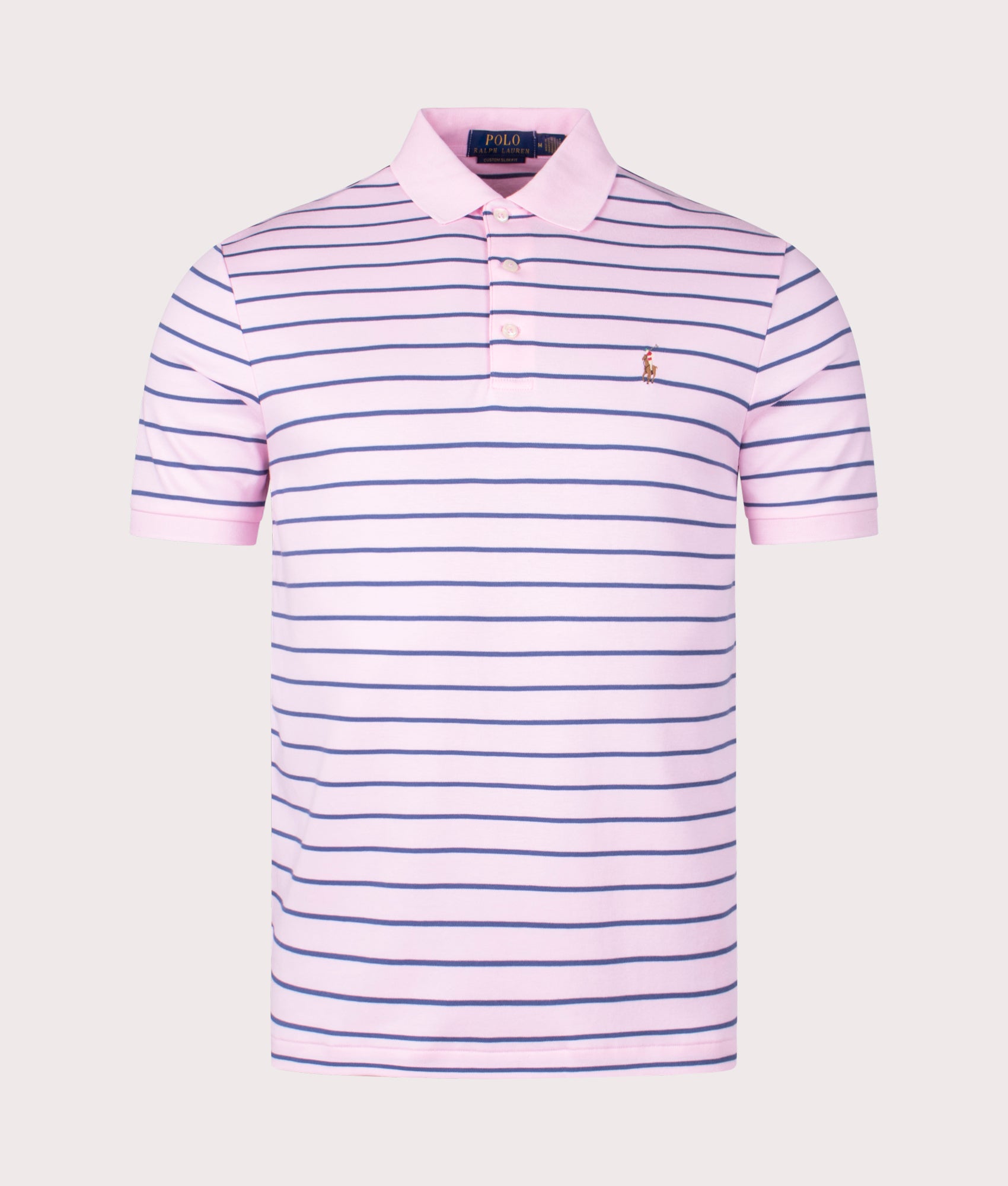 Custom Slim Fit Polo Shirt in 007 Pink | Polo Ralph Lauren | EQVVS