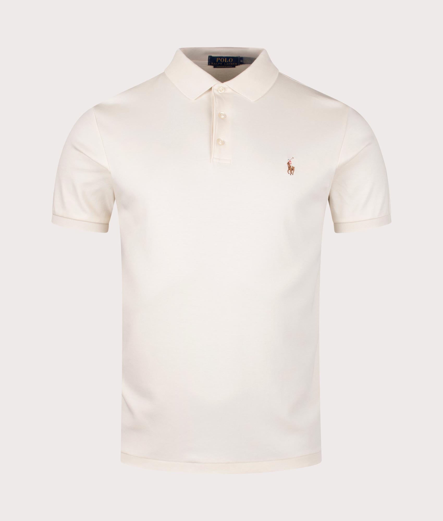 Custom Slim Fit Polo Shirt Herbal Milk | Polo Ralph Lauren | EQVVS
