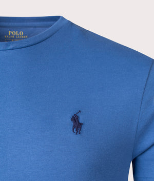 Custom Slim Fit Washed T-Shirt Nimes Blue | Polo Ralph Lauren | EQVVS