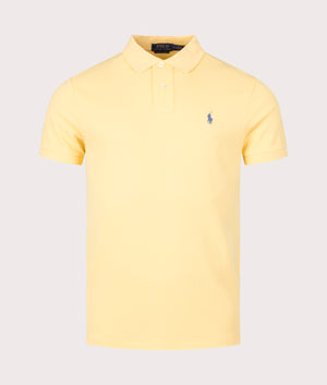 Custom Slim Mesh Polo Shirt Fall Yellow | Polo Ralph Lauren | EQVVS