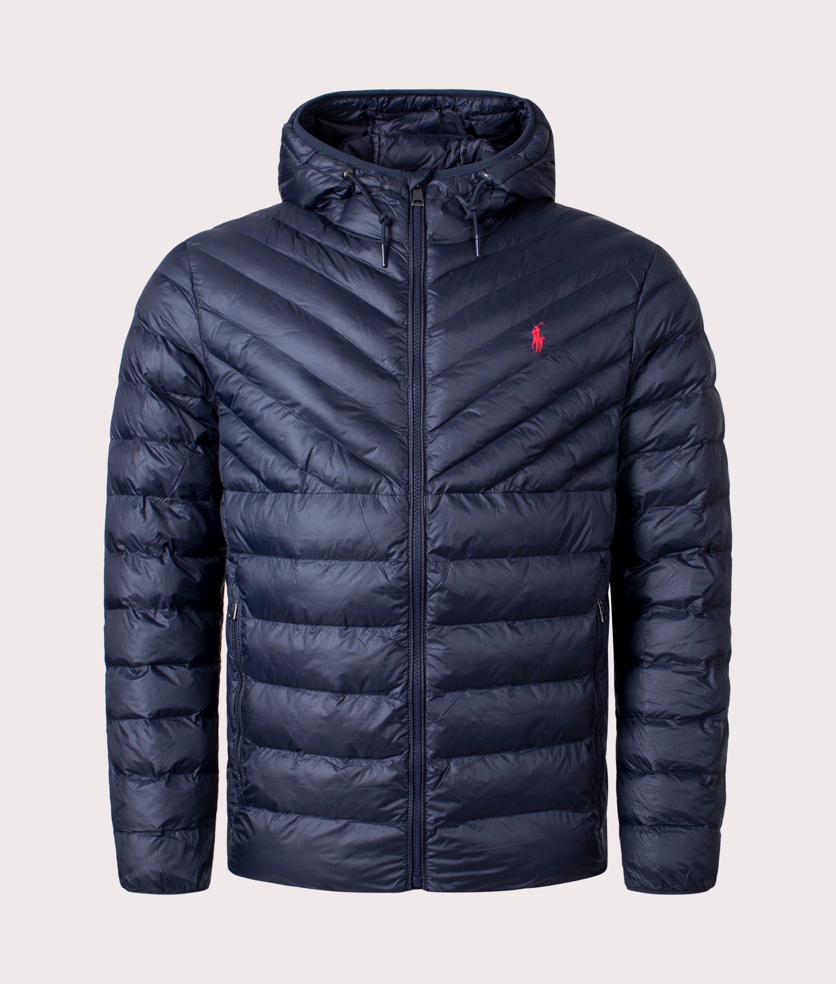 Terra Chvron Hooded Jacket Collection Navy | Polo Ralph Lauren | EQVVS