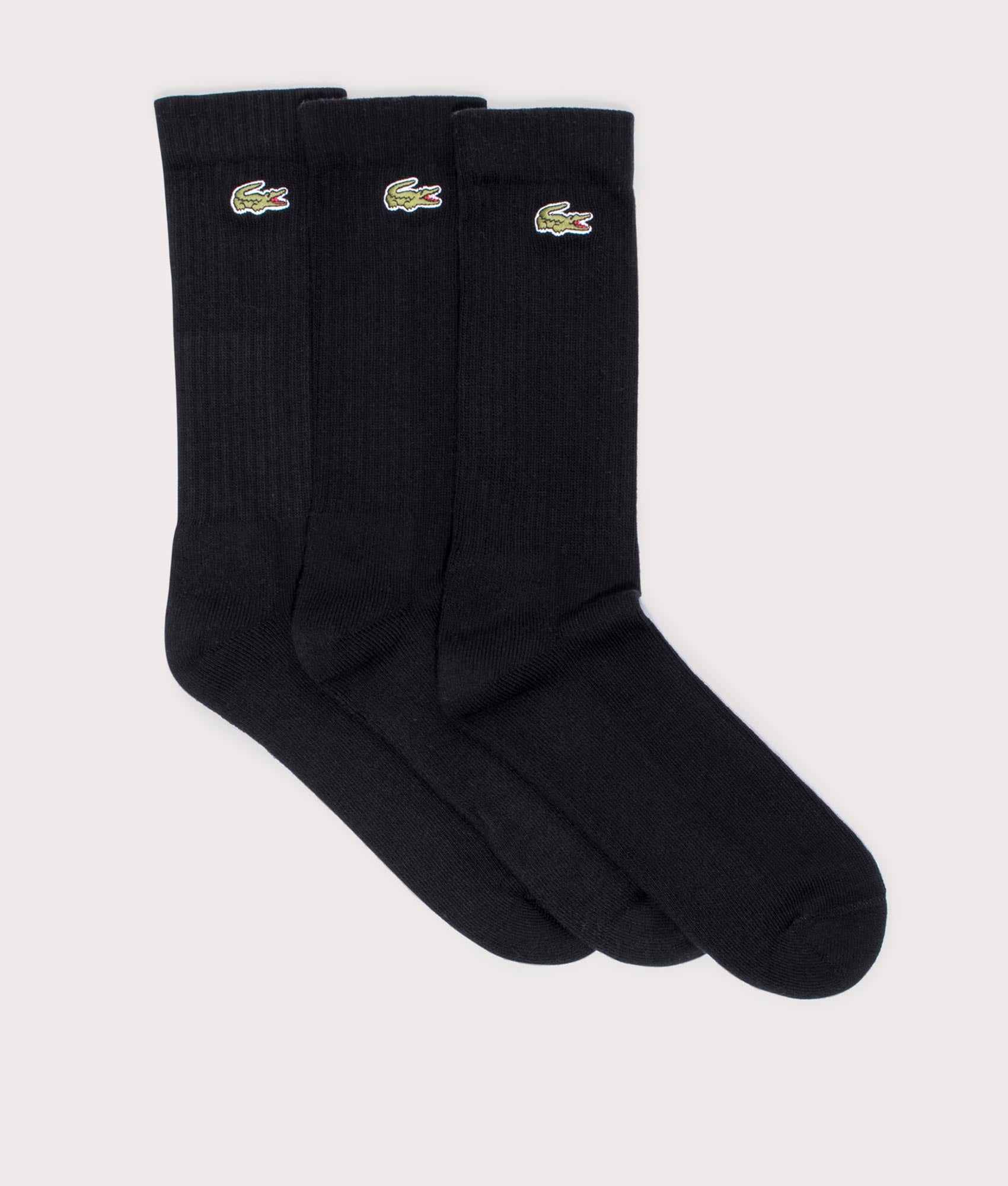Three Pack of High Cut Socks Black | Lacoste | EQVVS