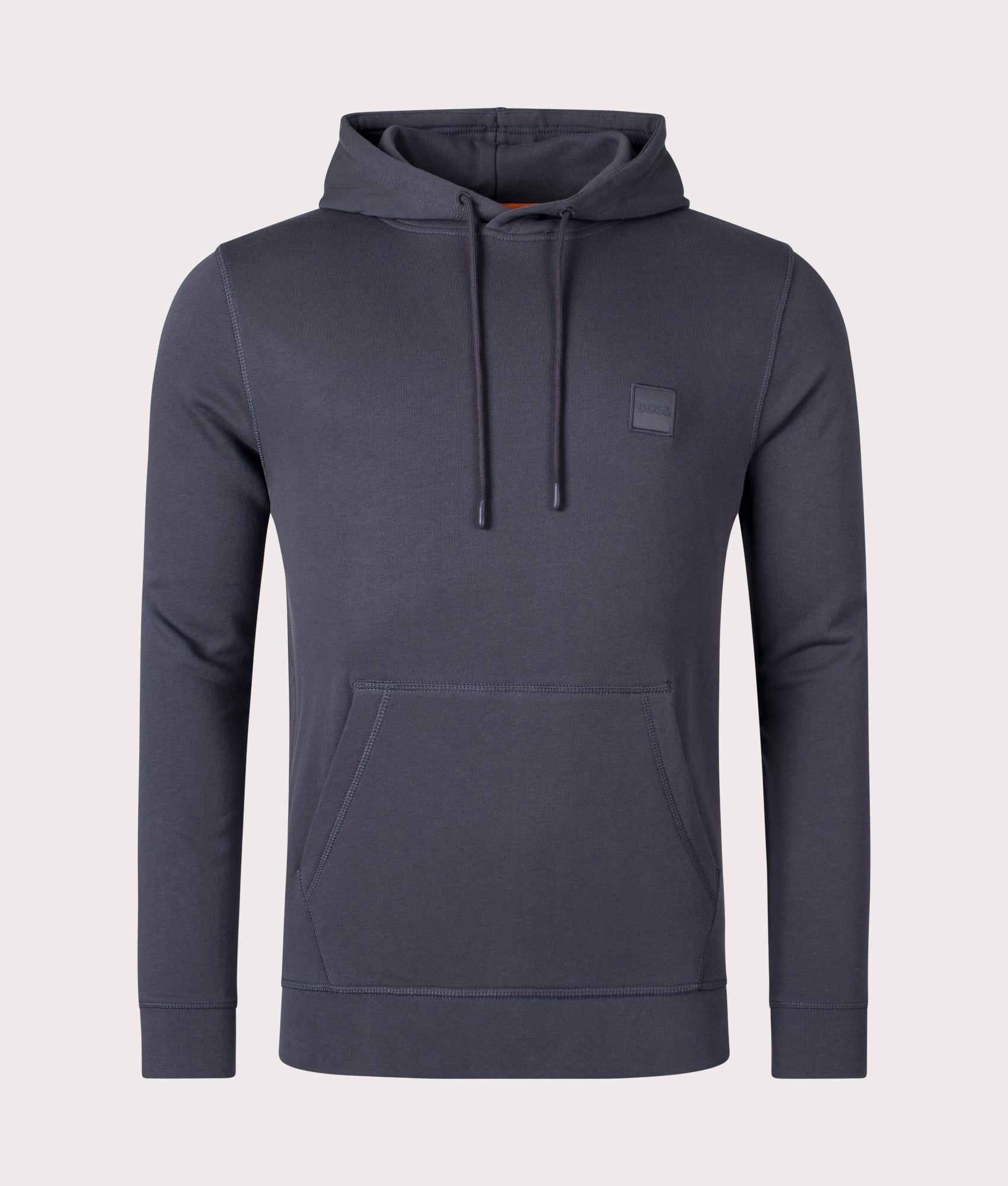 Wetalk Logo Patch Hoodie Dark Grey | BOSS | EQVVS