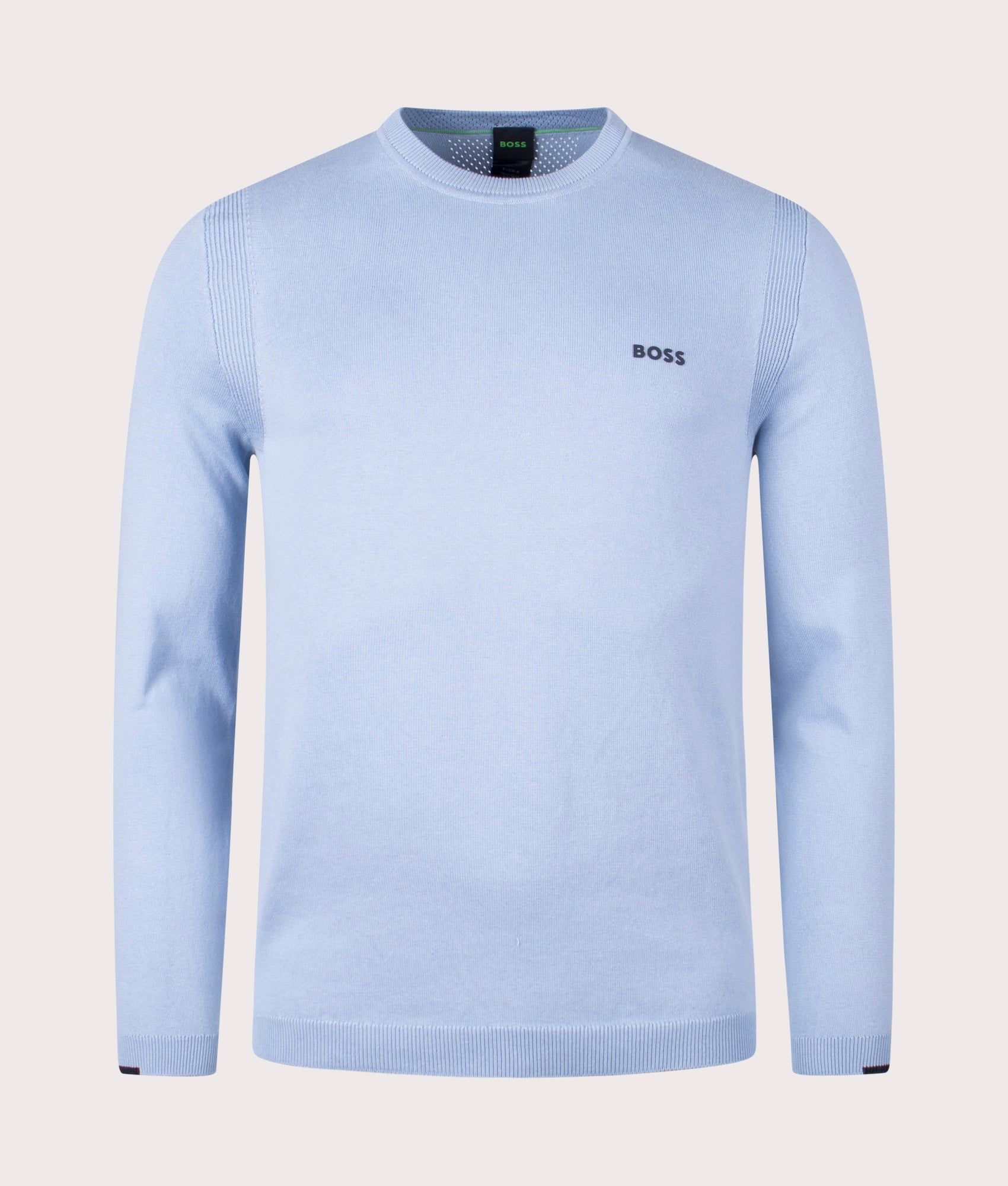 Ever-X Crew Neck Jumper Open Blue | BOSS | EQVVS