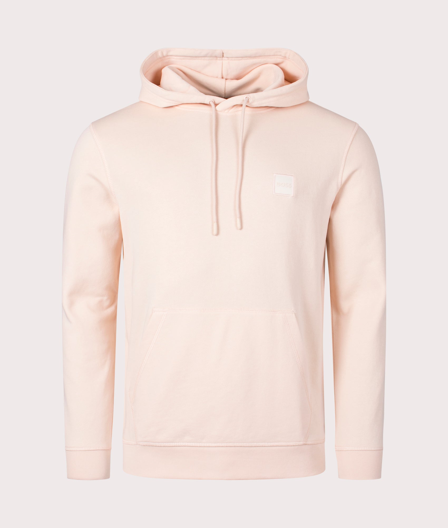 Wetalk Logo Patch Hoodie Open Beige | BOSS | EQVVS