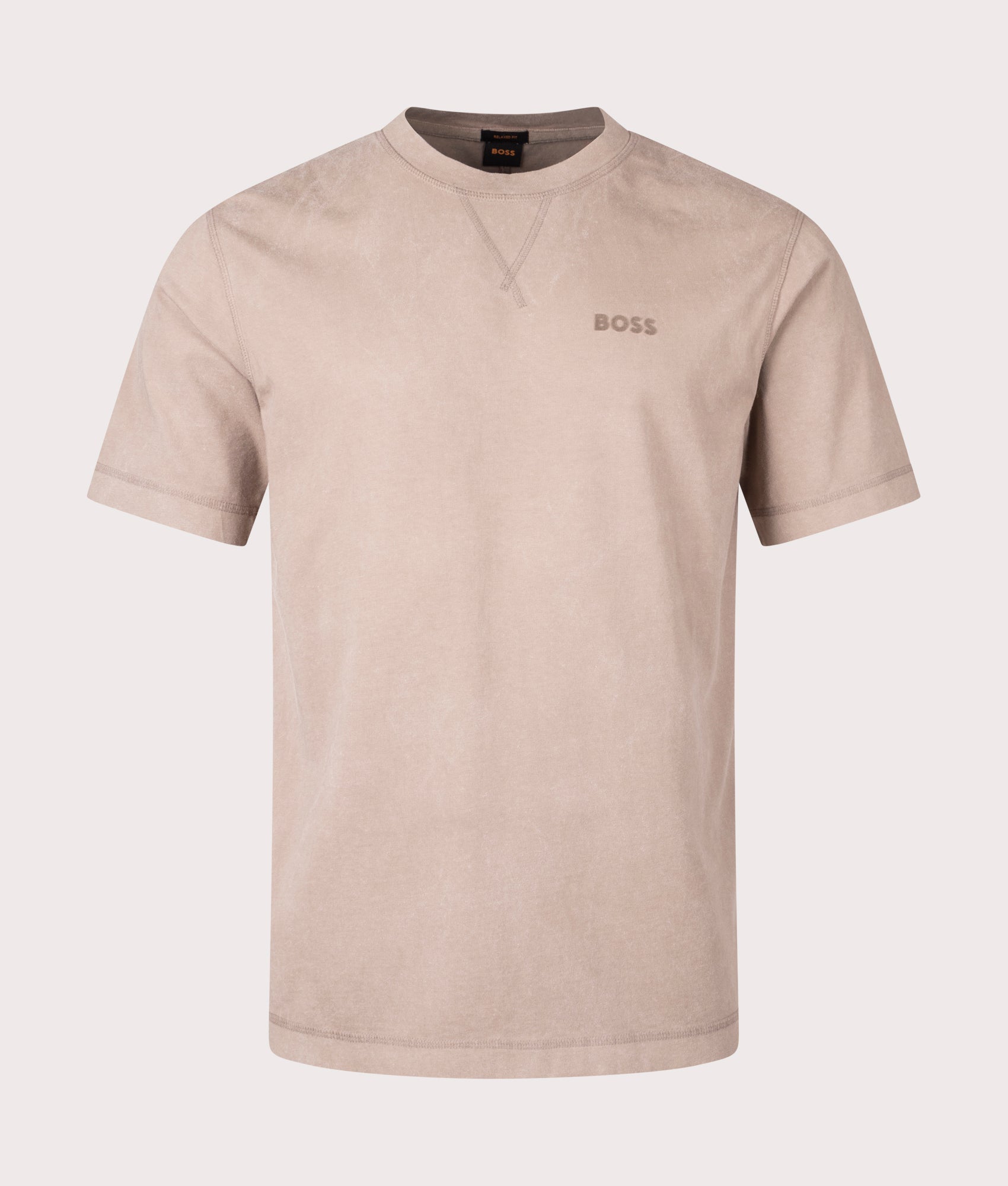 Raw Boss Logo T-Shirt Open Brown | Boss | EQVVS
