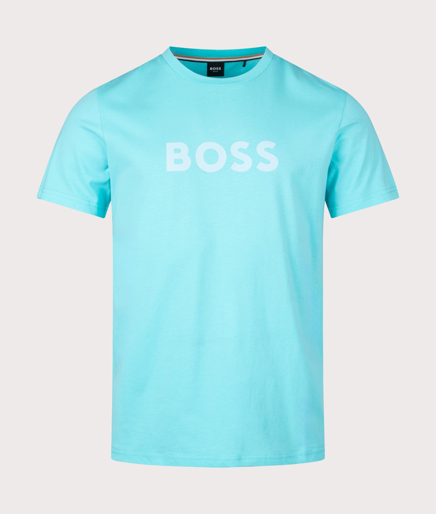 Round Neck T-Shirt Turquoise Aqua | Boss | EQVVS