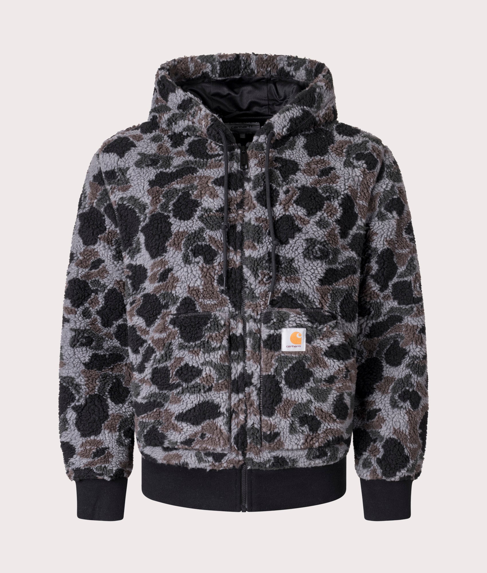 Carhartt WIP OG Active Liner in Camo Jacquard, Black and Grey | EQVVS