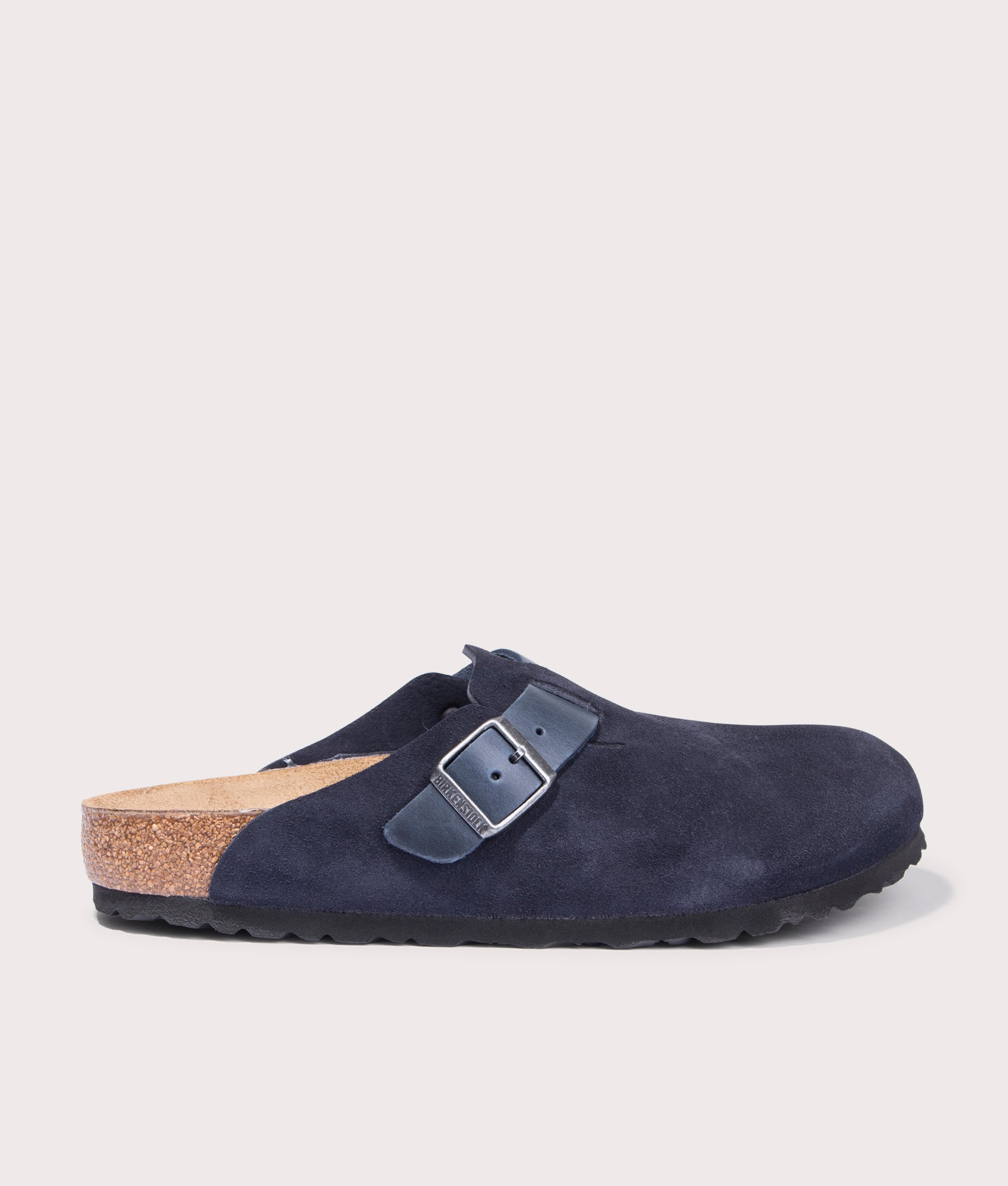 Boston Mixed Leather Clogs Midnight | Birkenstock | EQVVS Menswear