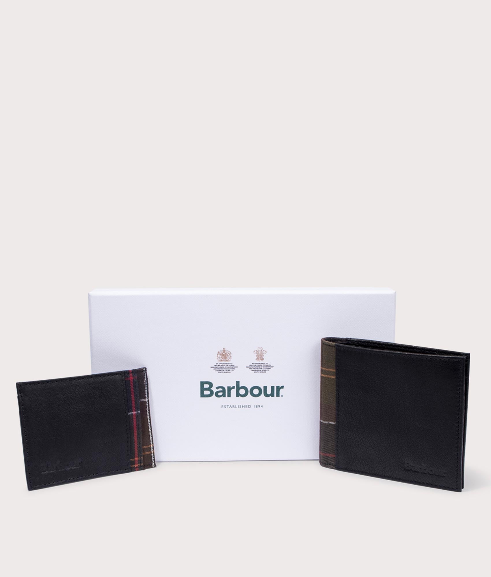 Wallet & Card Holder Black/Classic Tartan | Barbour Lifestyle | EQVVS