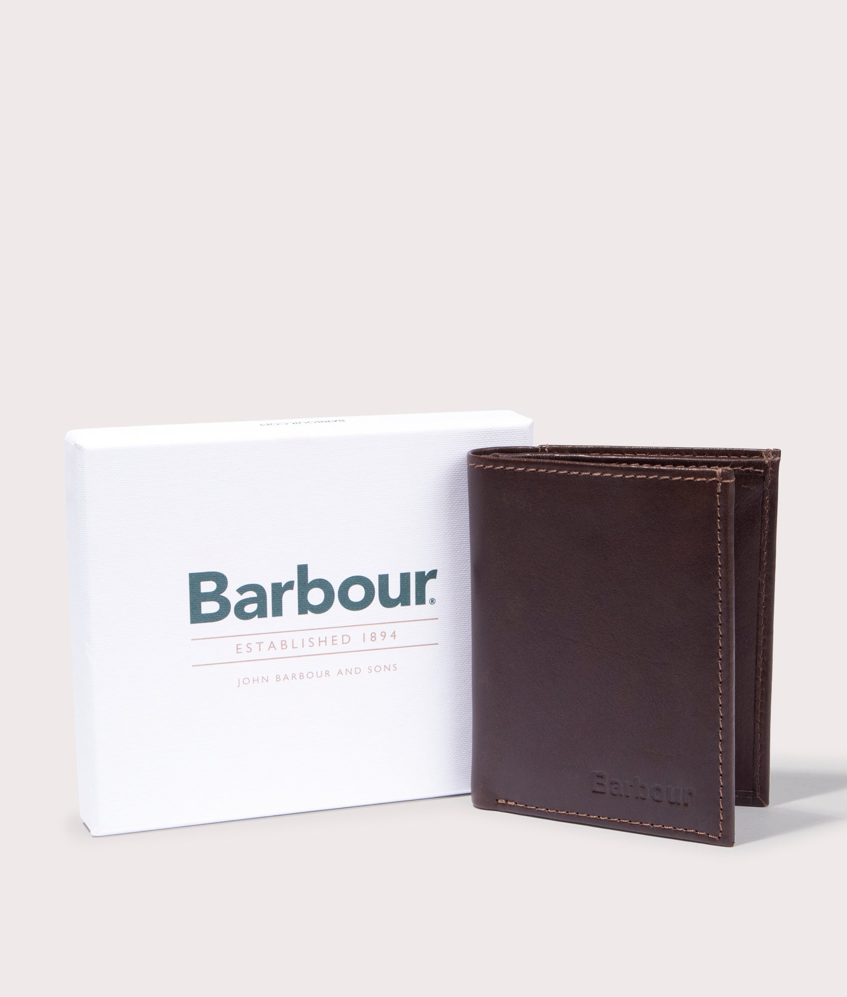 Barbour Colwell Small Billfold in Brown/ Tartan | EQVVS Menswear