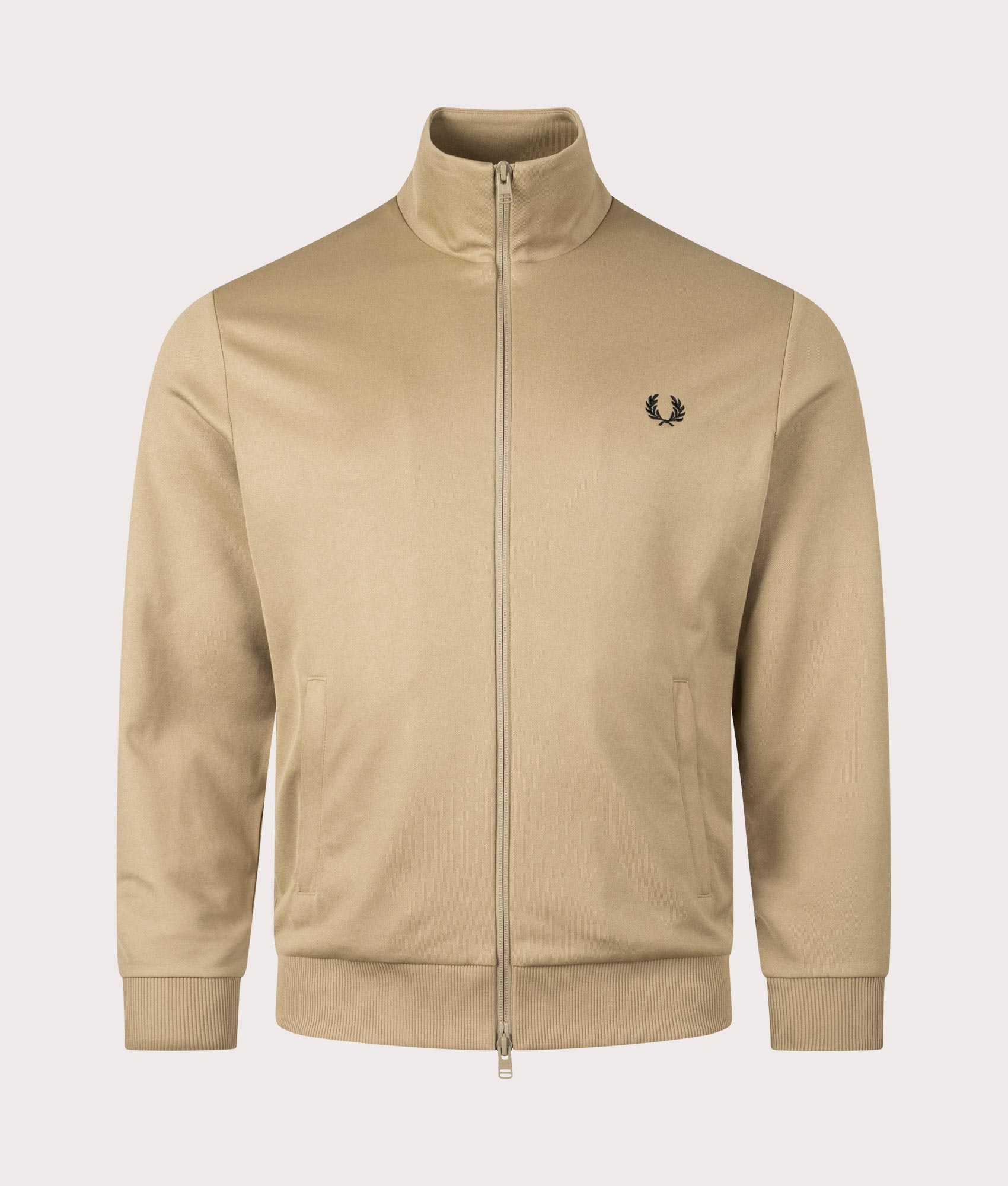Tape Detail Track Top Warm Stone | Fred Perry | EQVVS