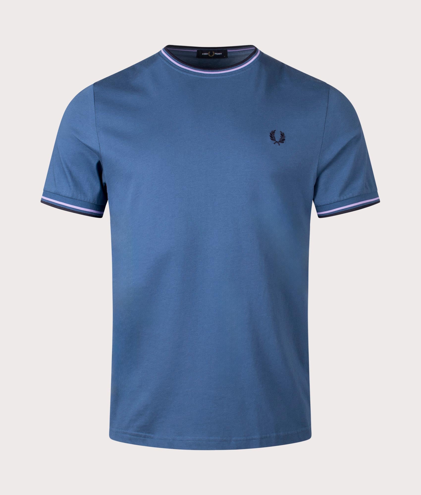 Twin Tipped T-Shirt in Midnight Blue | Fred Perry | EQVVS