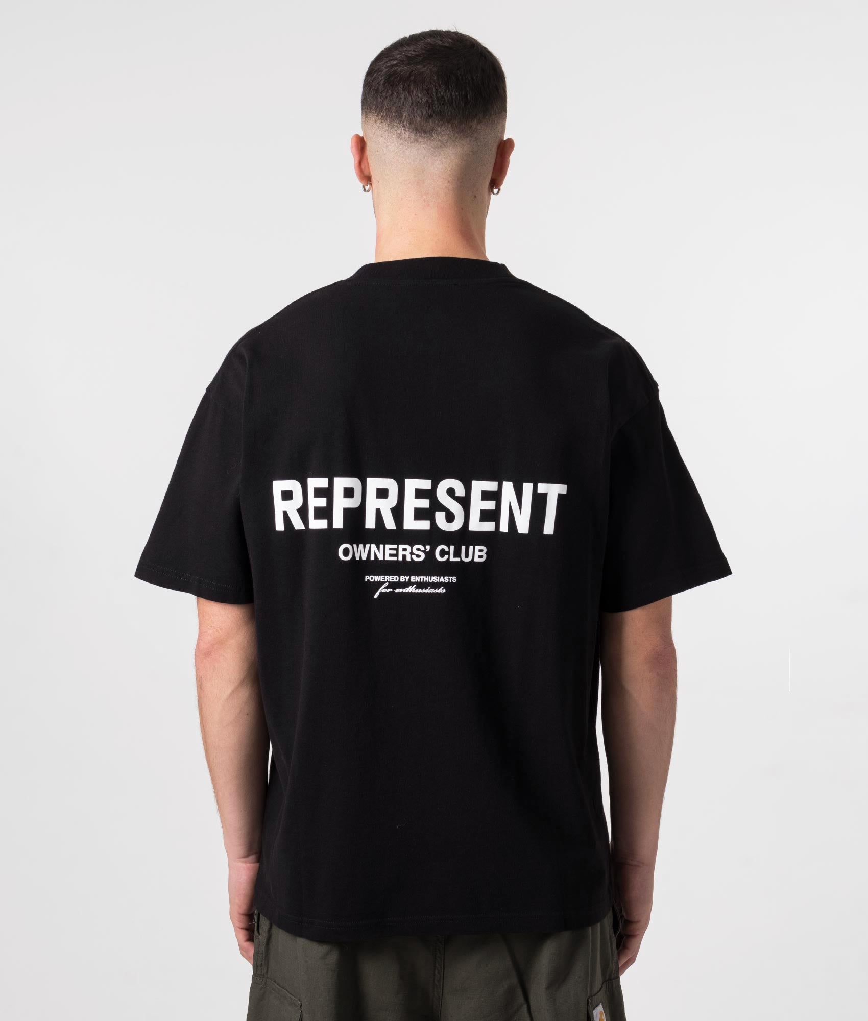 Represent Owners Club T-Shirt Black Relaxed Fit | EQVVS | Menswear