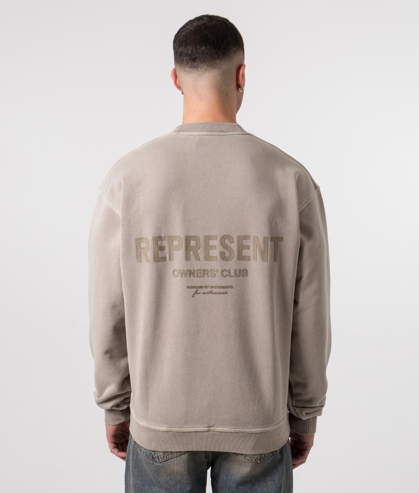 Represent Owners Club Sweatshirt Mushroom Brown | EQVVS | Menswear