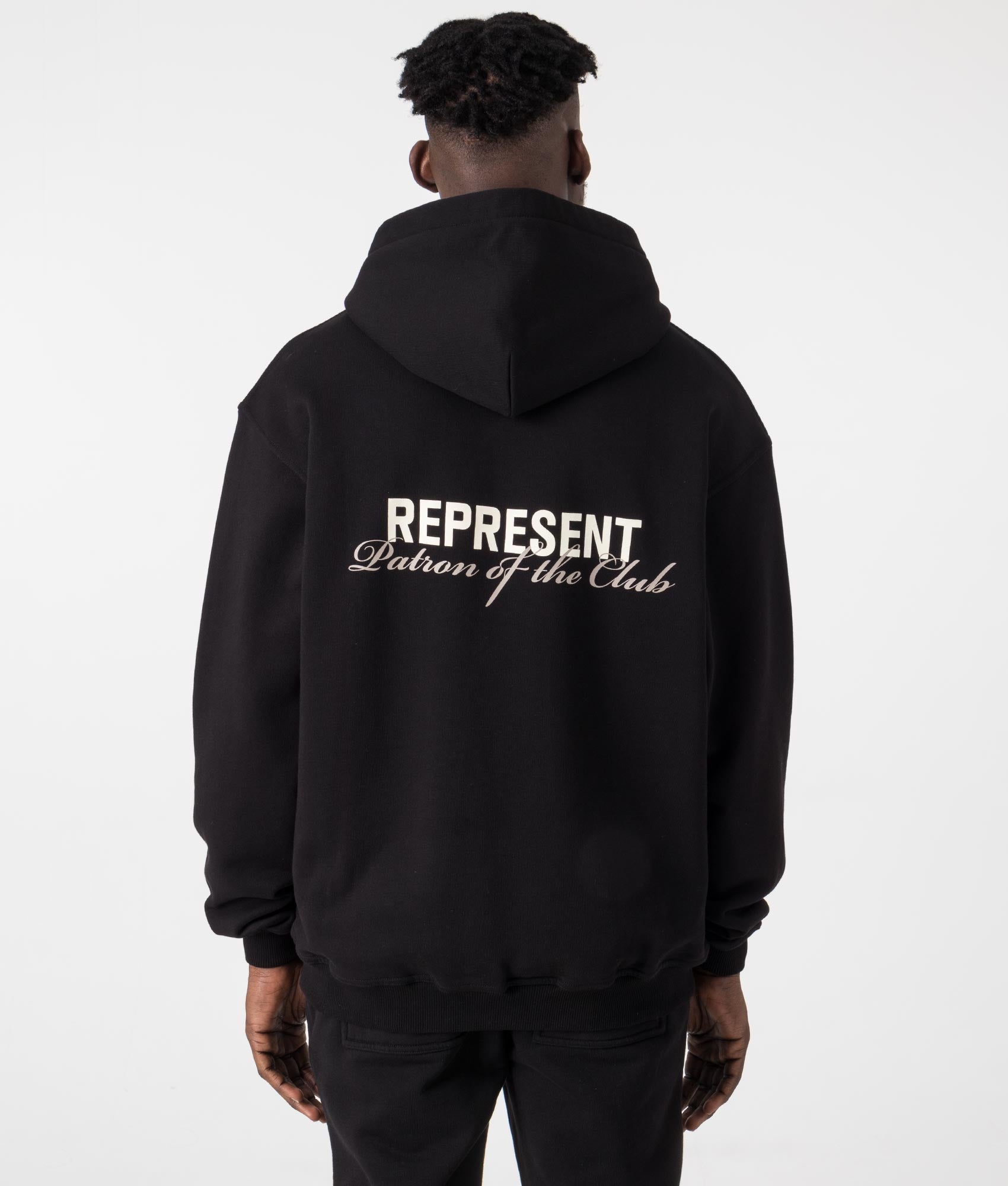 Patron Of The Club Hoodie Black | REPRESENT | EQVVS