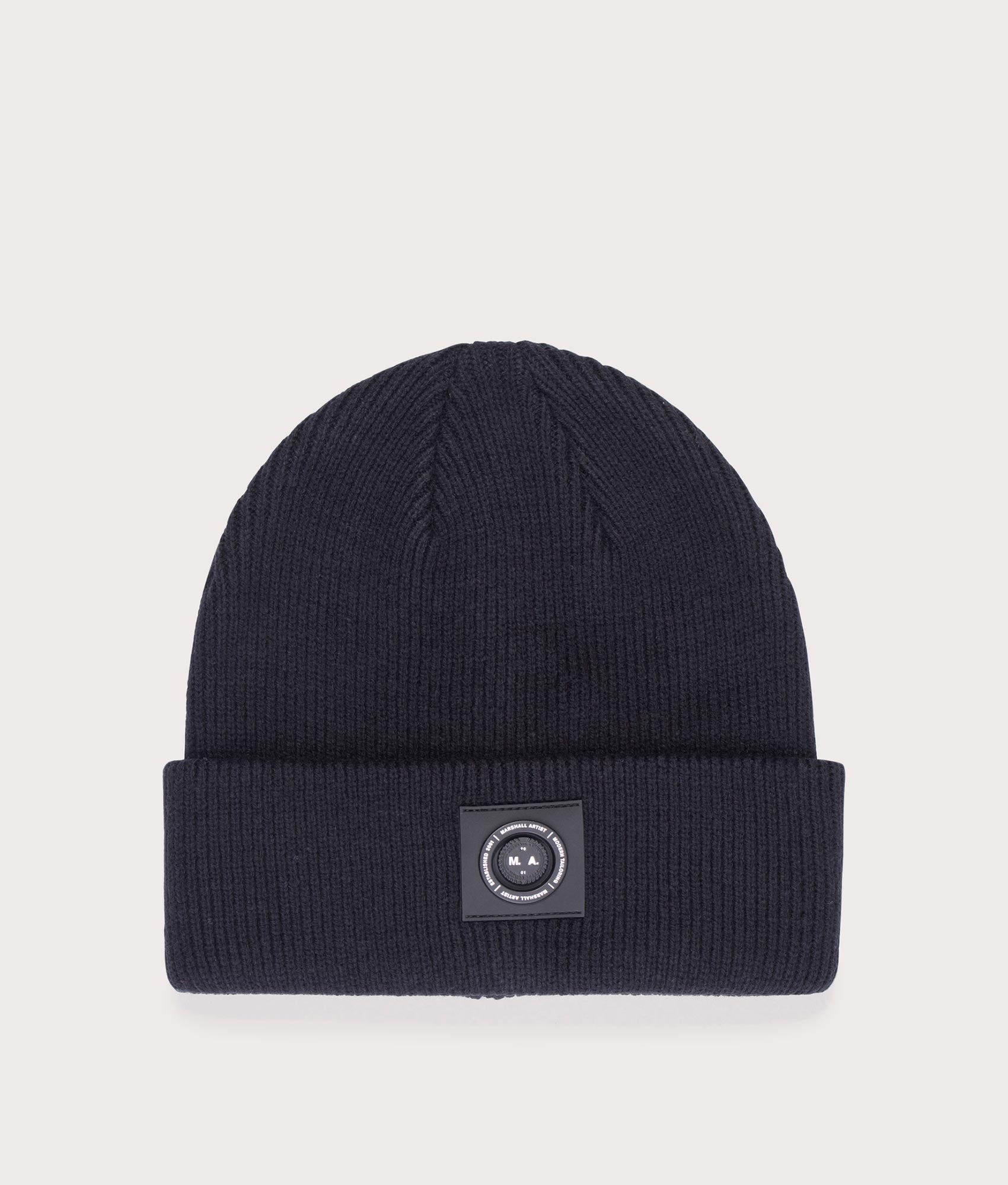Marshall Artist Siren Knitted Beanie in Black | EQVVS Menswear