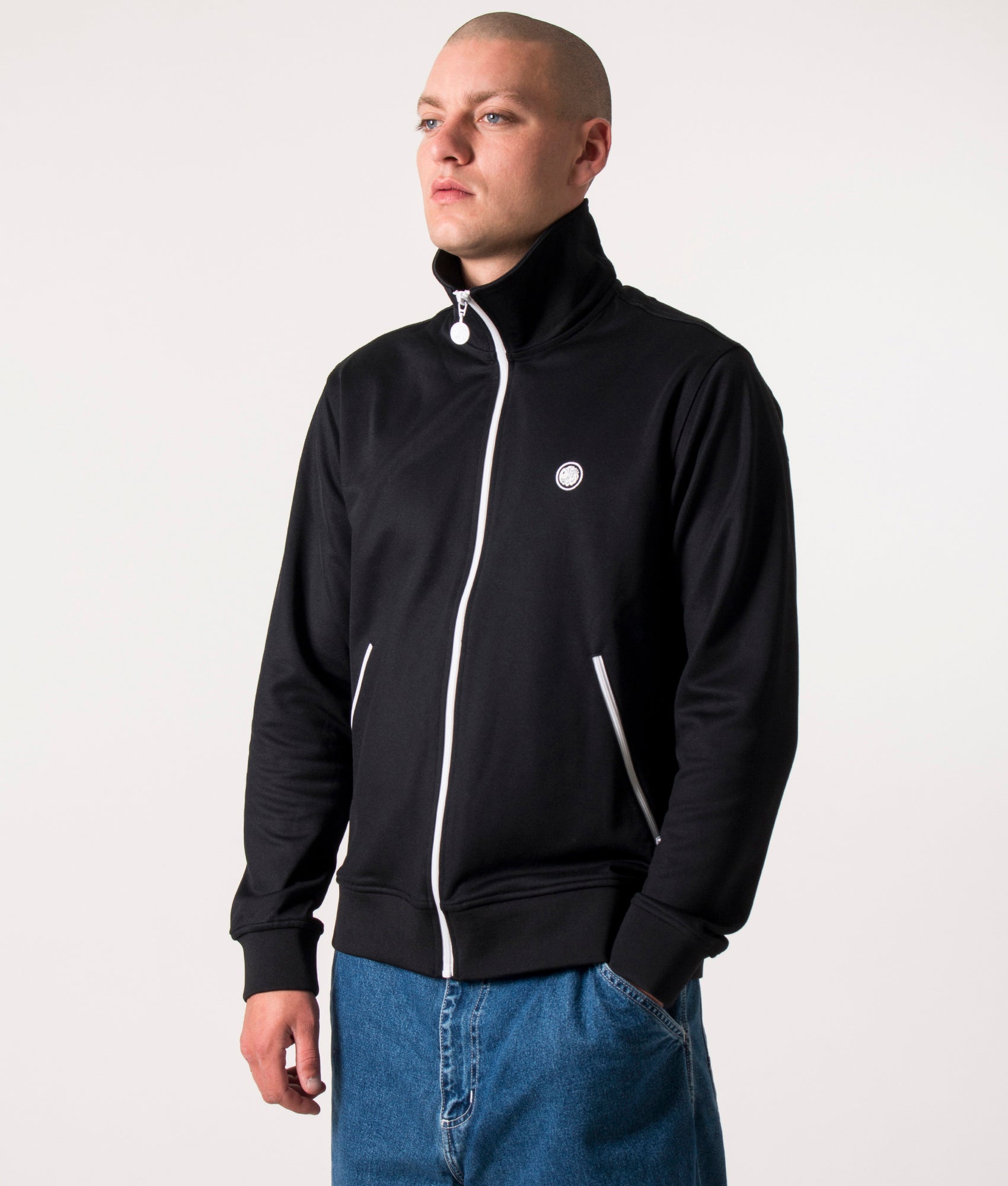 Slim Fit Boston Track Top Black | Pretty Green | EQVVS