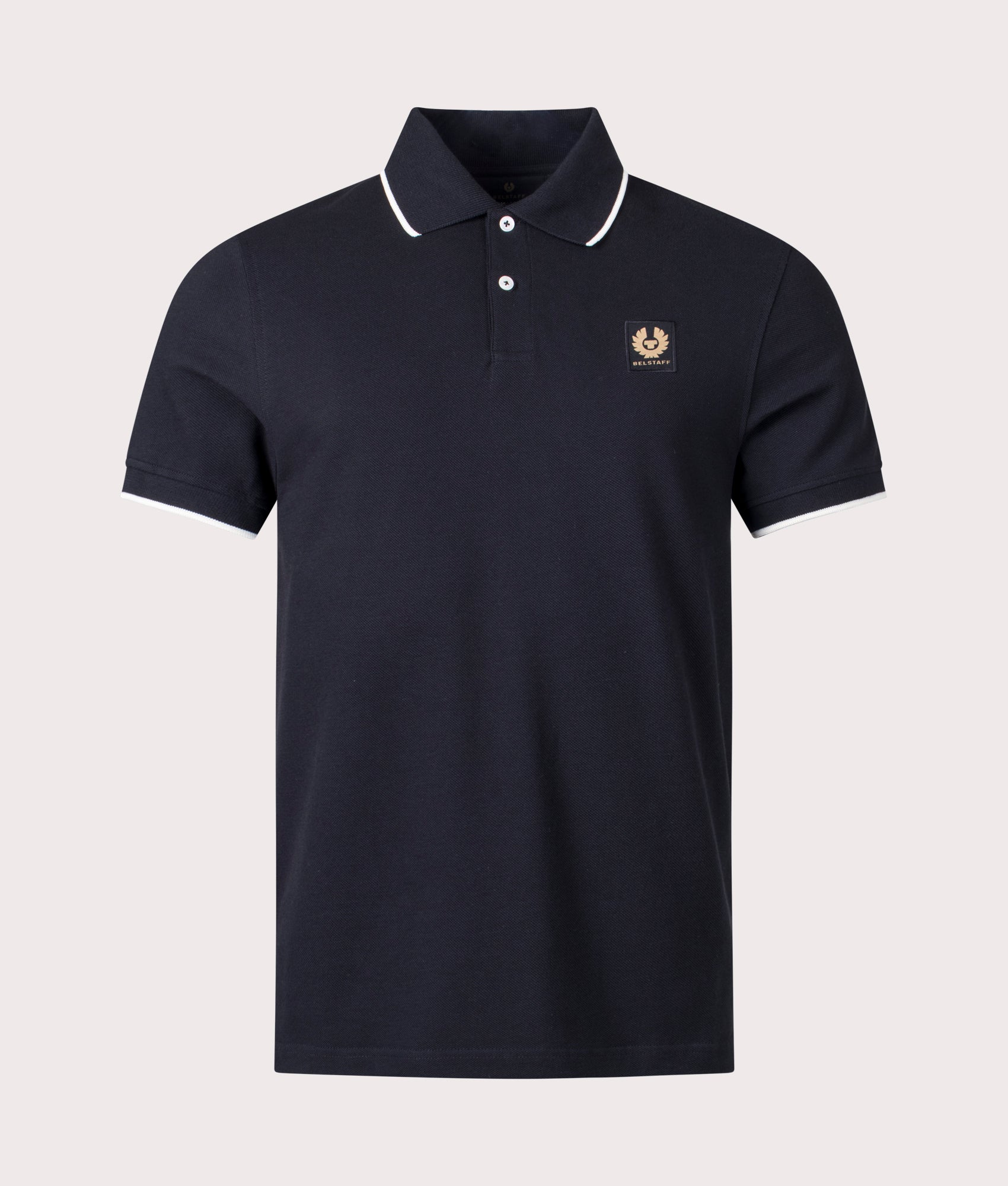 Tipped Polo Shirt in BLACK | Belstaff | EQVVS