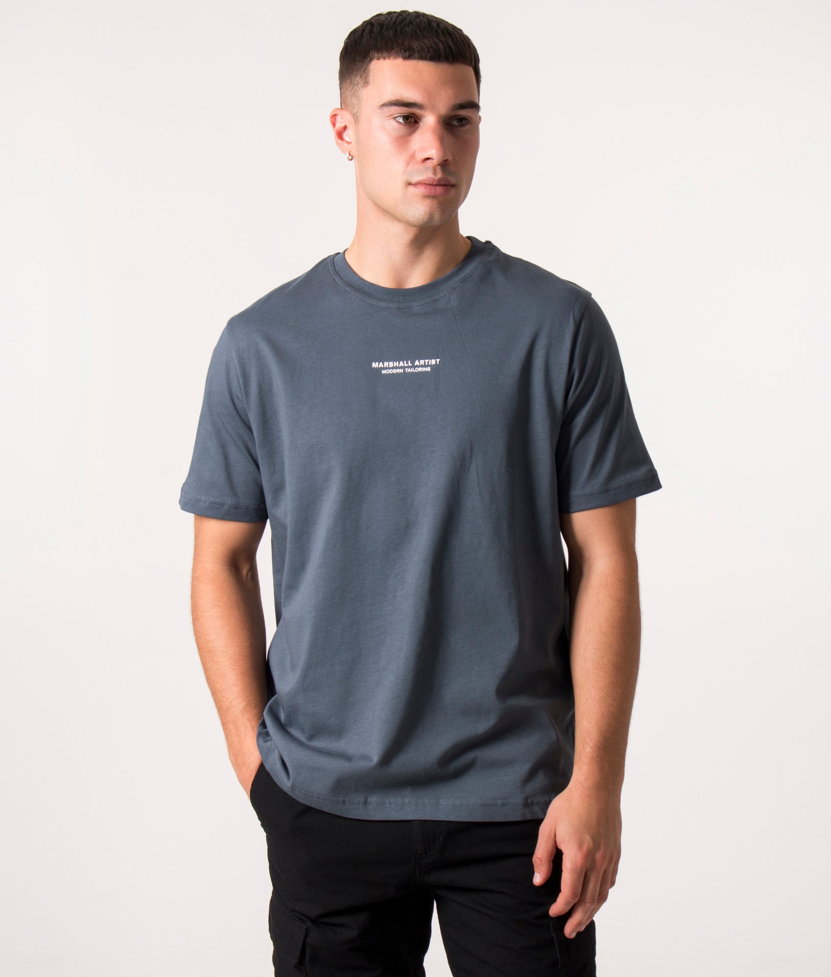 Relaxed Fit Injection T-Shirt Slate Blue Marshall Artist | EQVVS