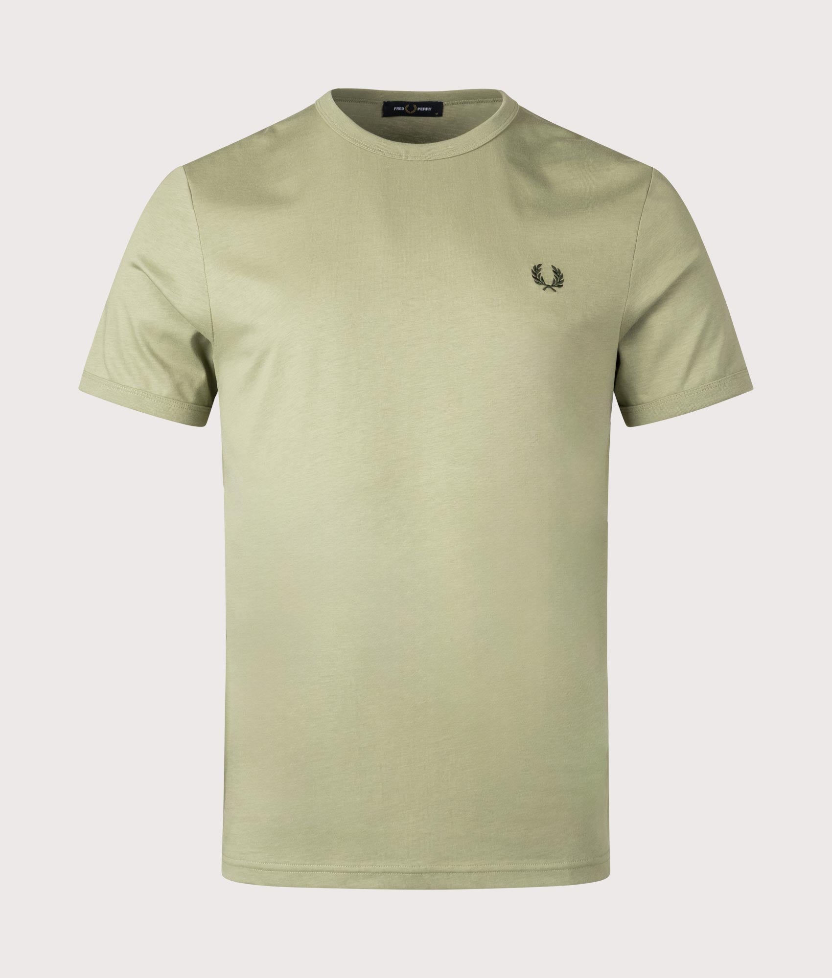 Ringer T-Shirt in Olive Mint | Fred Perry | EQVVS