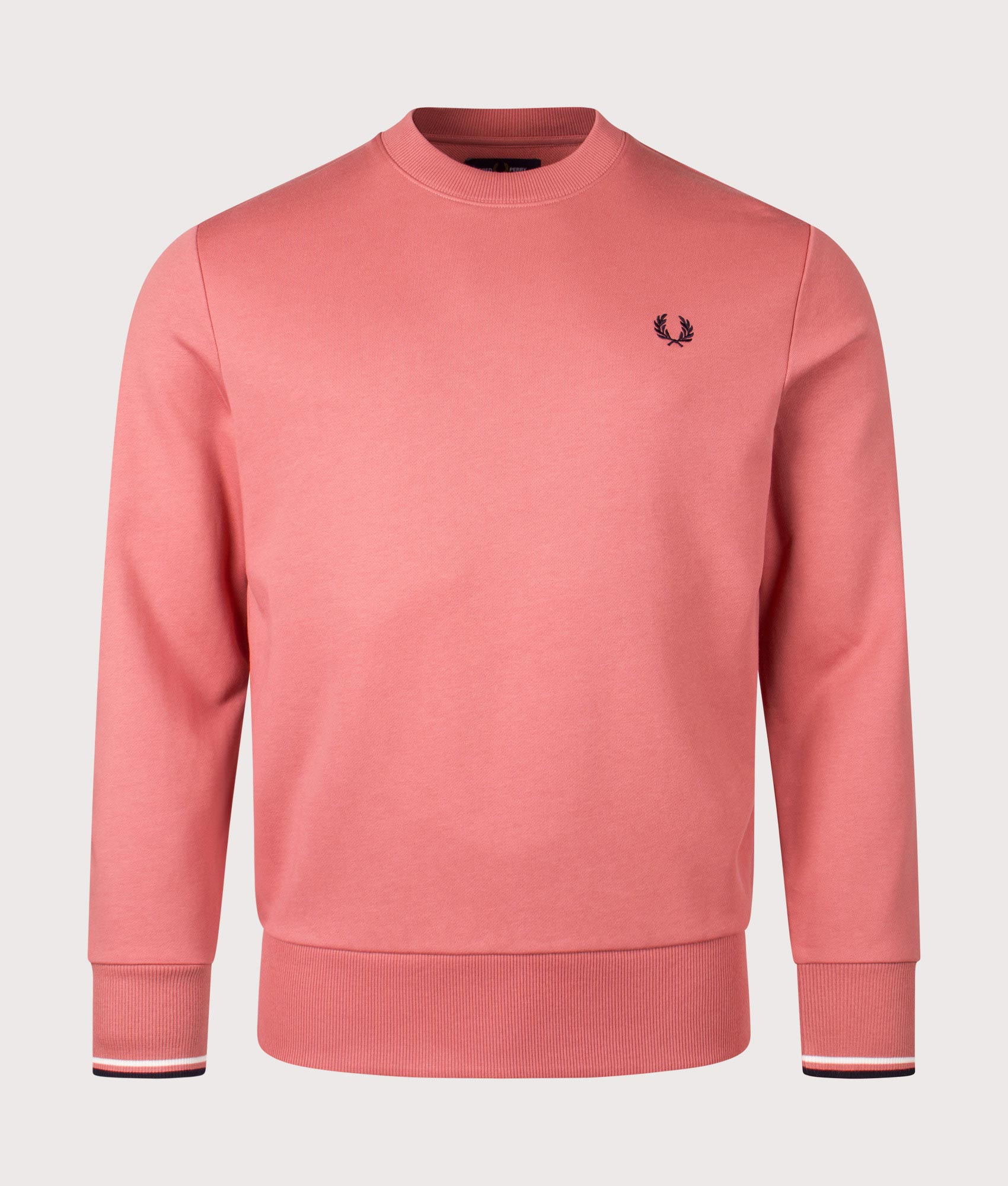 Crew Neck Sweatshirt in Putty Pink | Fred Perry | EQVVS