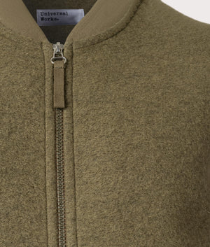 Wool Zip Gilet Lovat | Universal Works | EQVVS