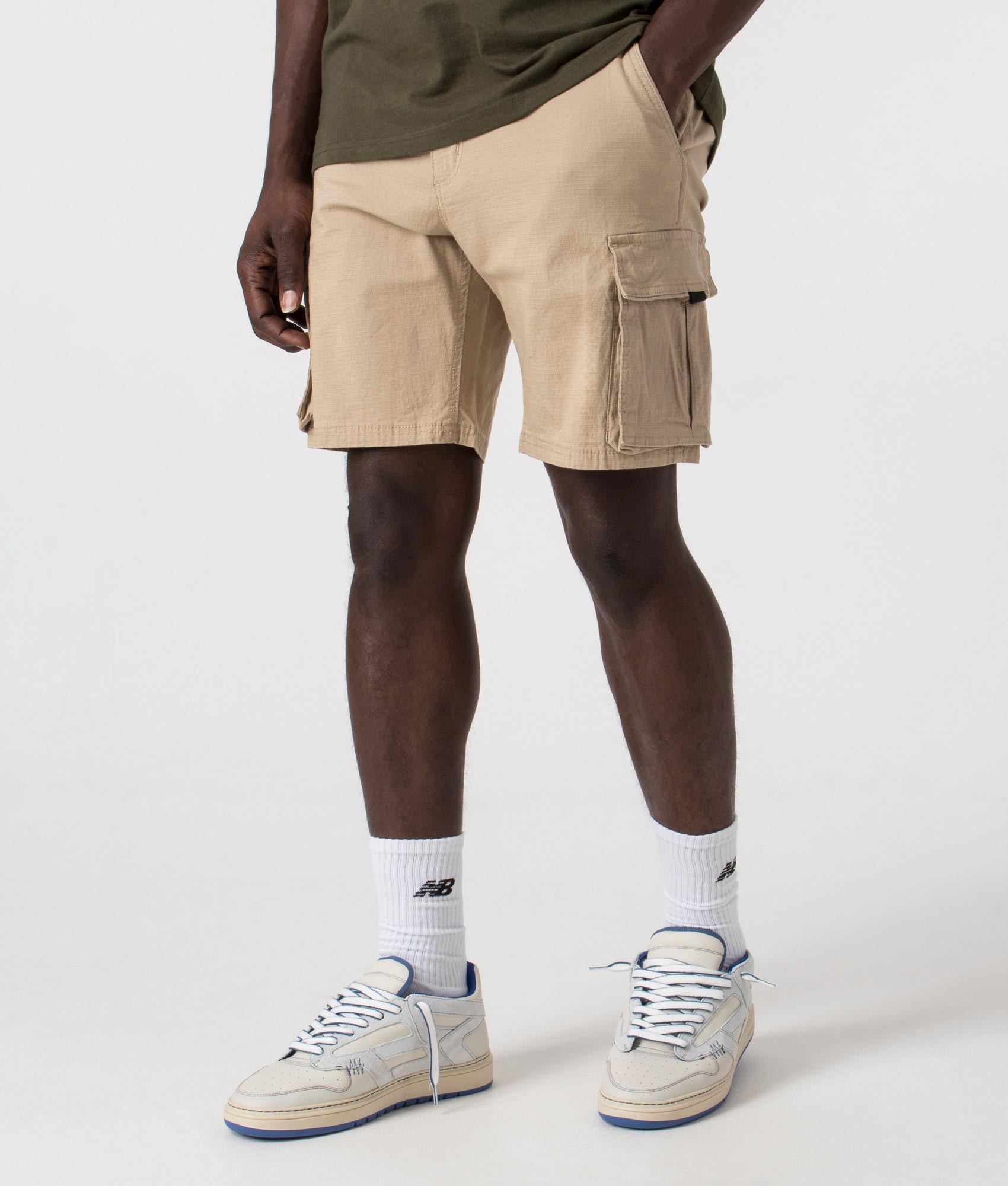 Ripstop Cargo Shorts Stone | Faded | EQVVS