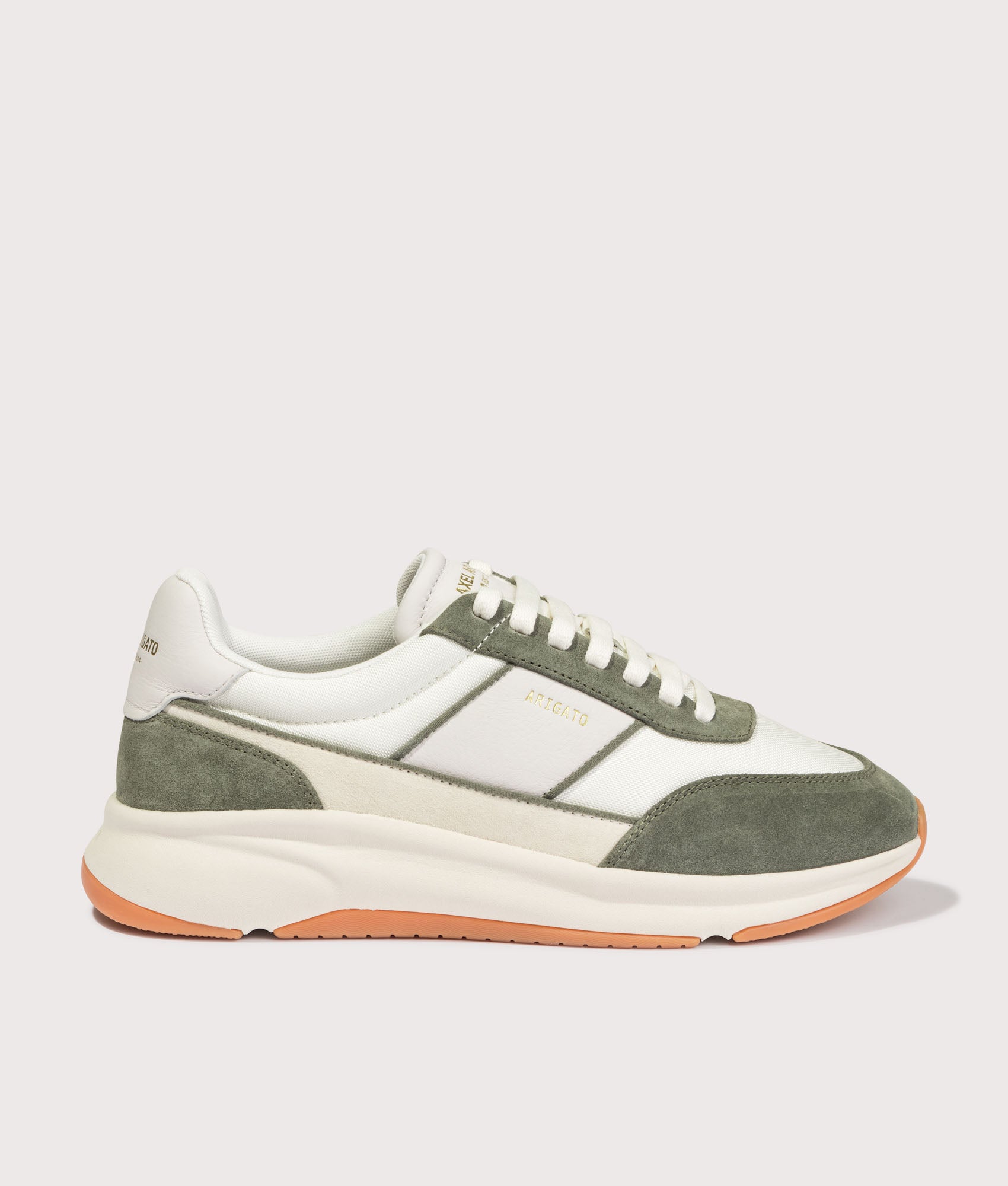 Genesis Neo Runners in Light Beige/Dark Green | Axel Arigato | EQVVS