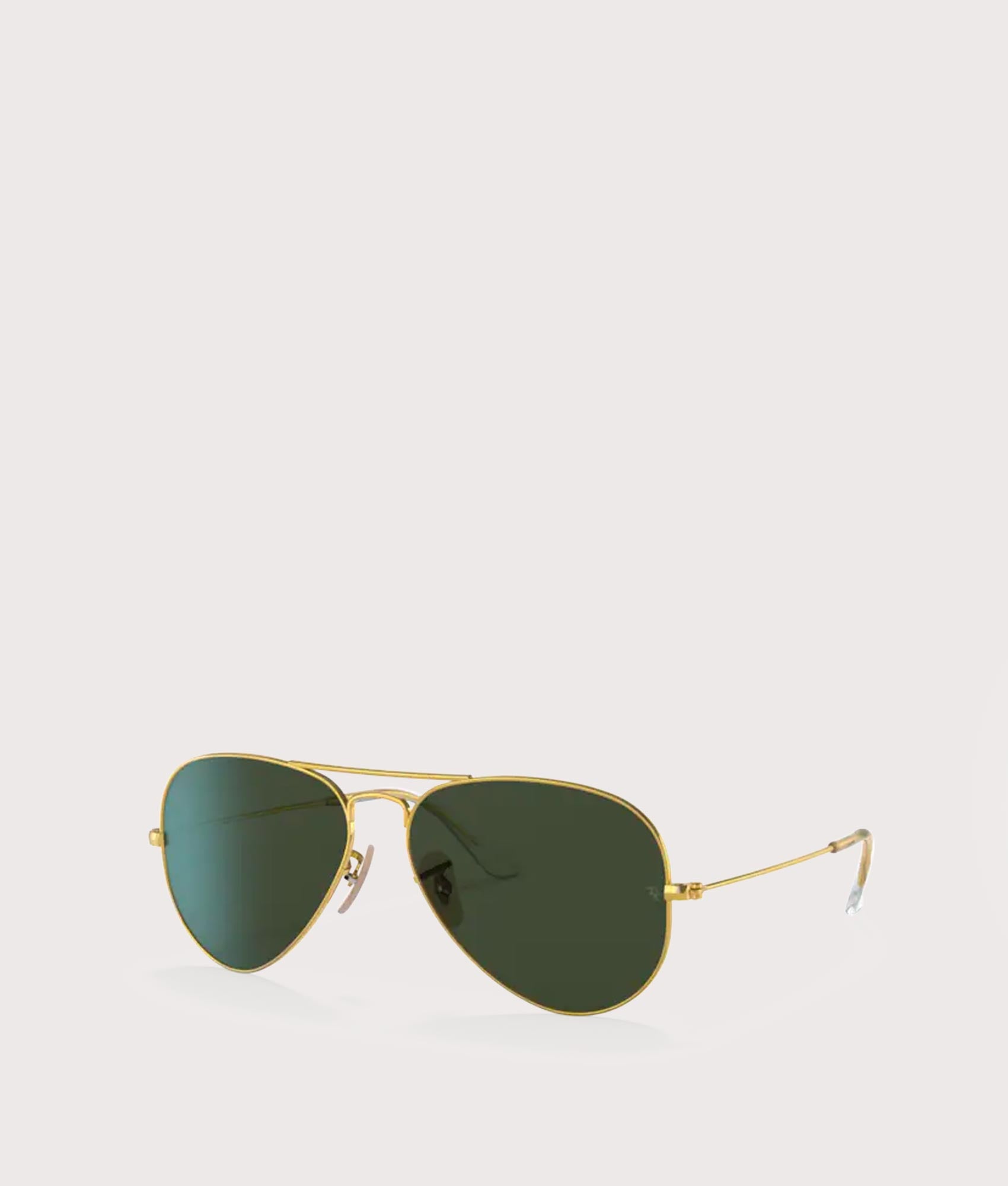 Aviator Large Metal Sunglasses Gold-Green Lens | Ray-Ban | EQVVS