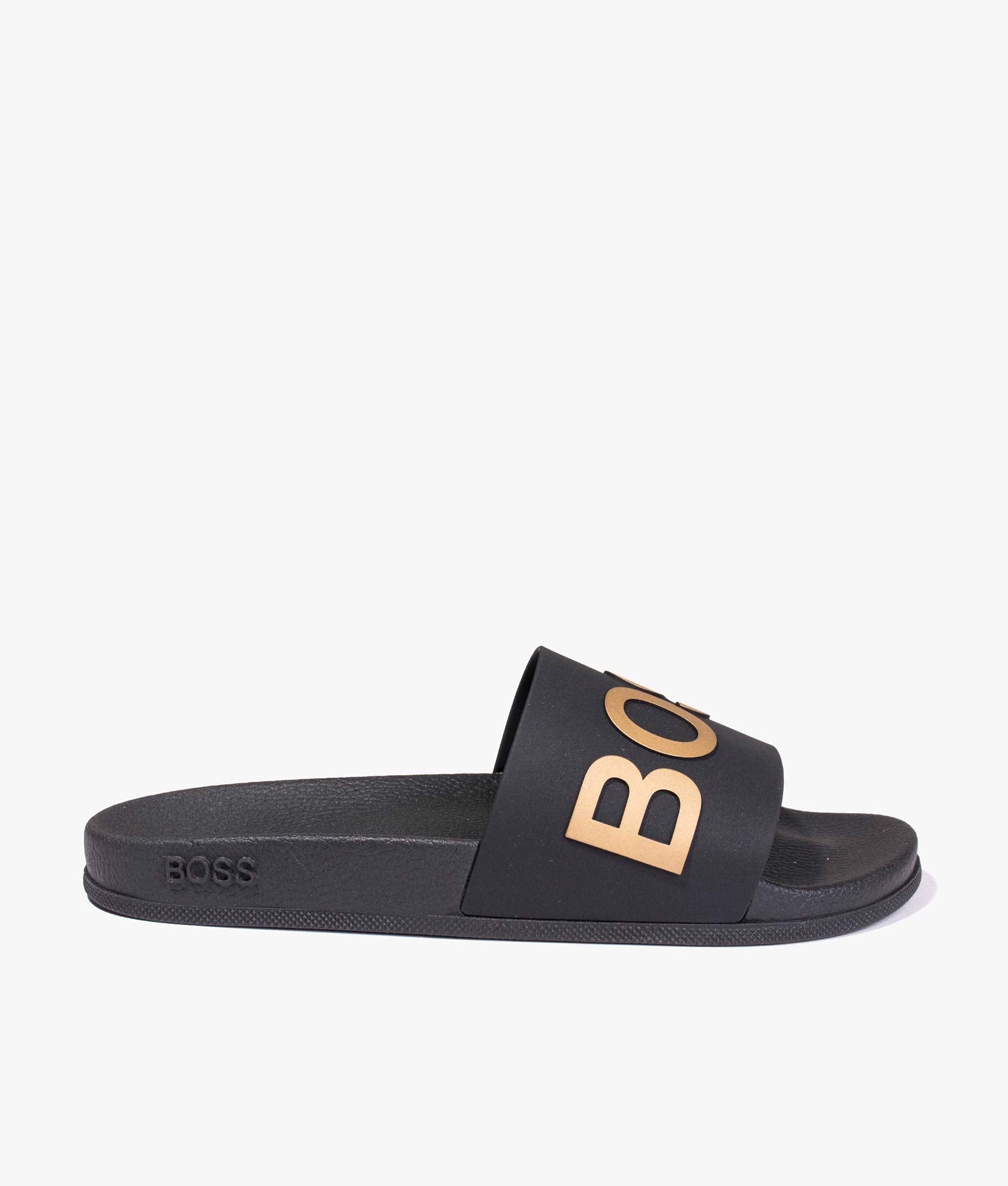 BOSS Bay Logo Slides Black | EQVVS