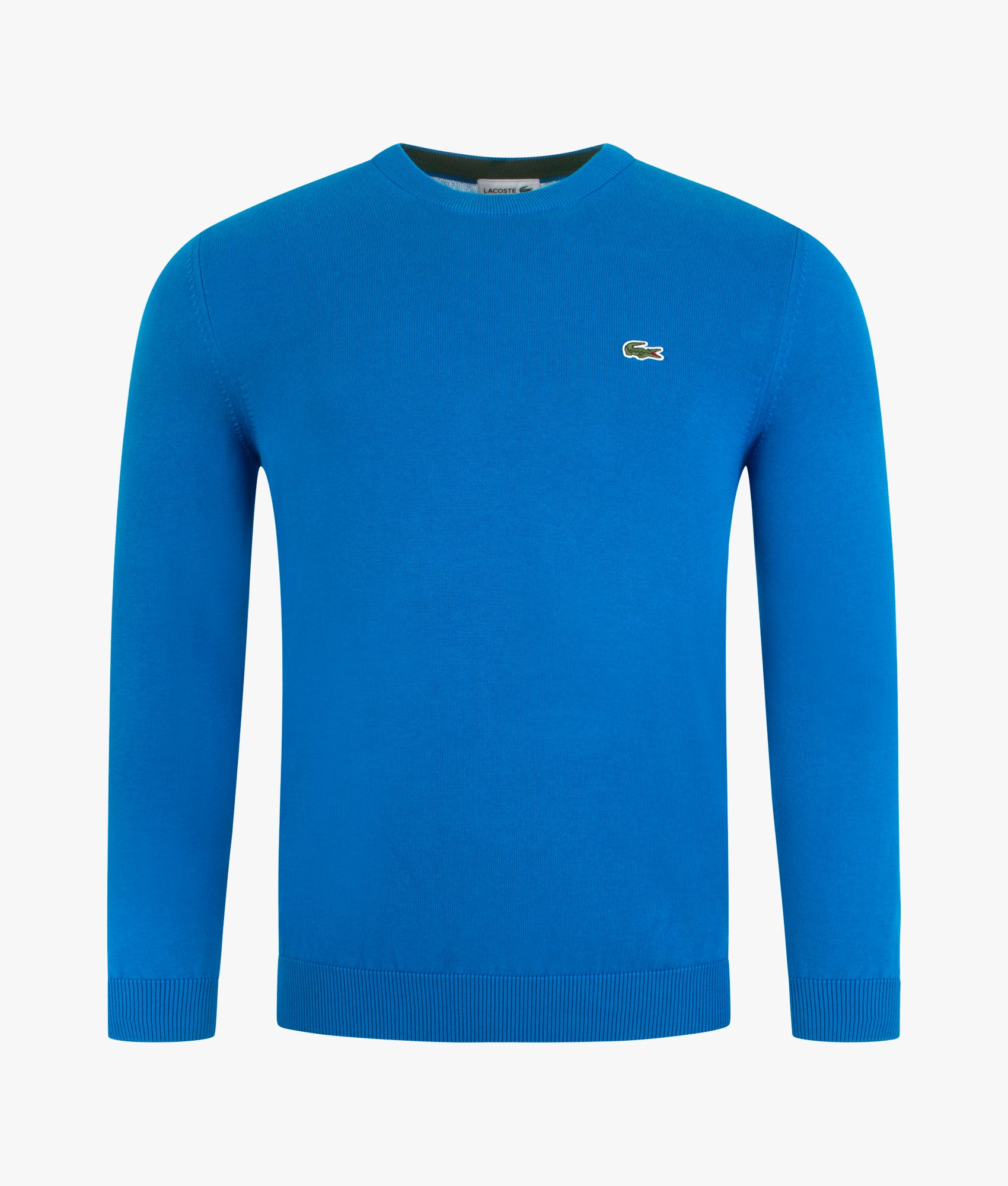 Croc Logo Knitted Jumper Blue | Lacoste | EQVVS