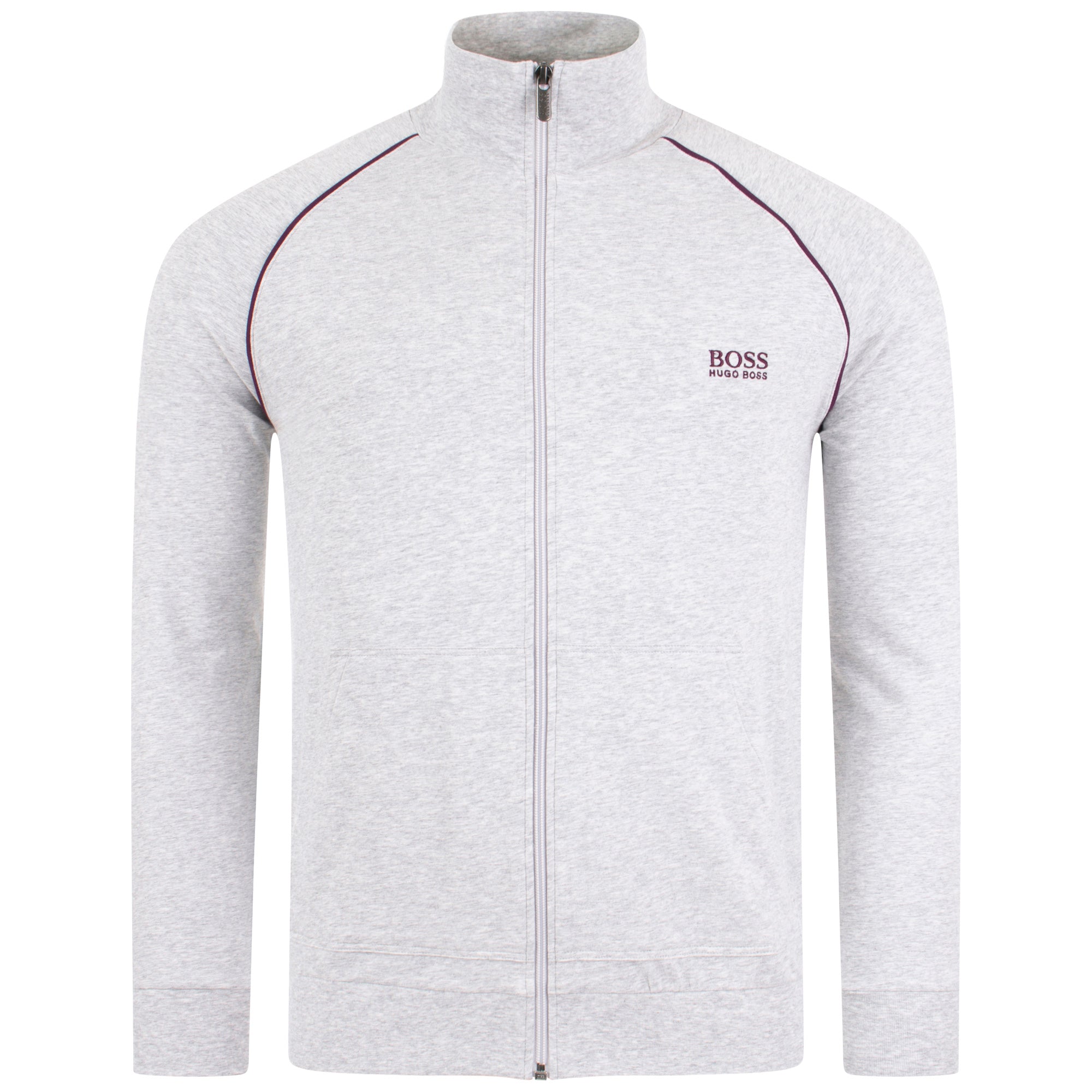 Bodywear Mix and Match Lightweight Track Top Silver | BOSS | EQVVS