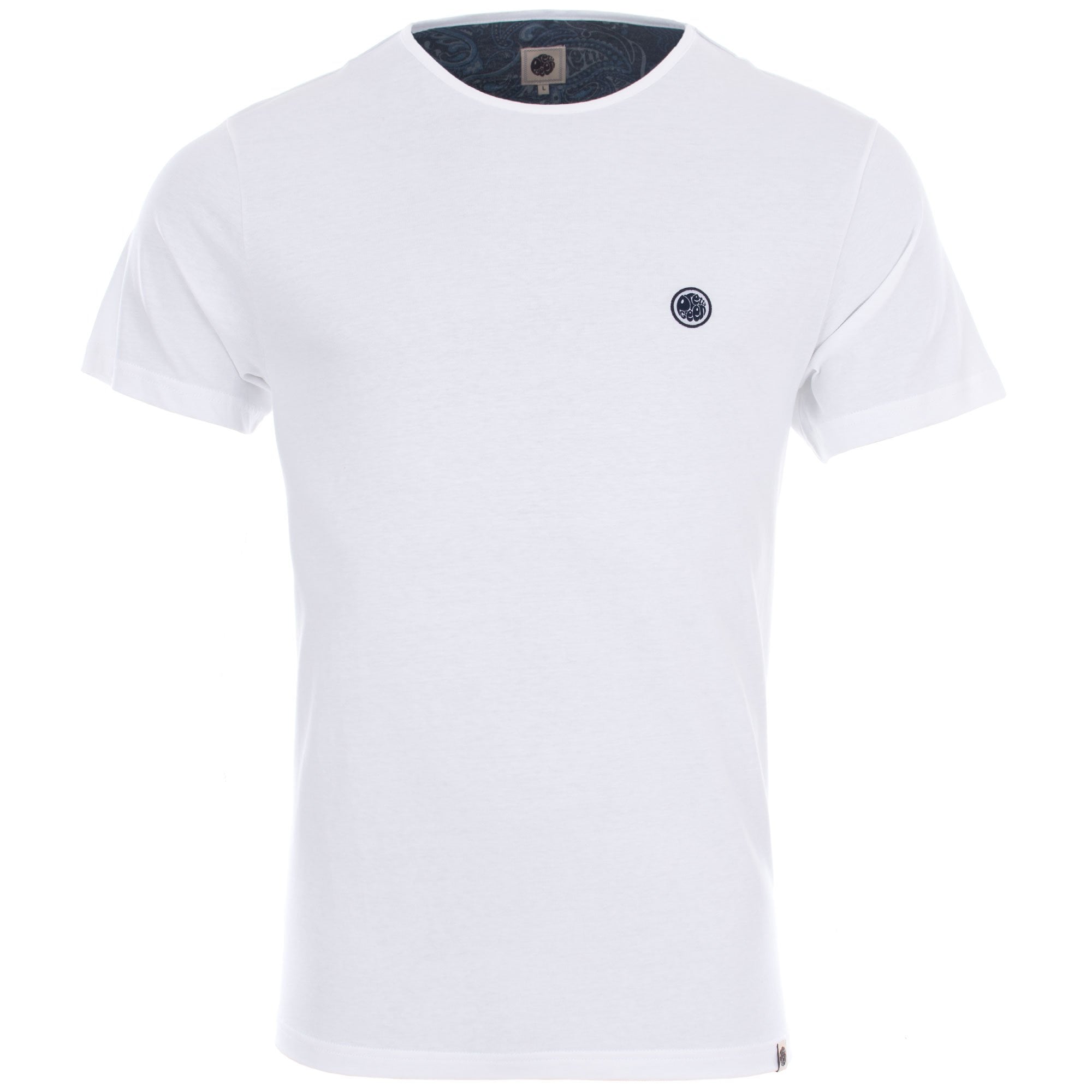 Mitchell T-Shirt White Navy |Pretty Green | EQVVS