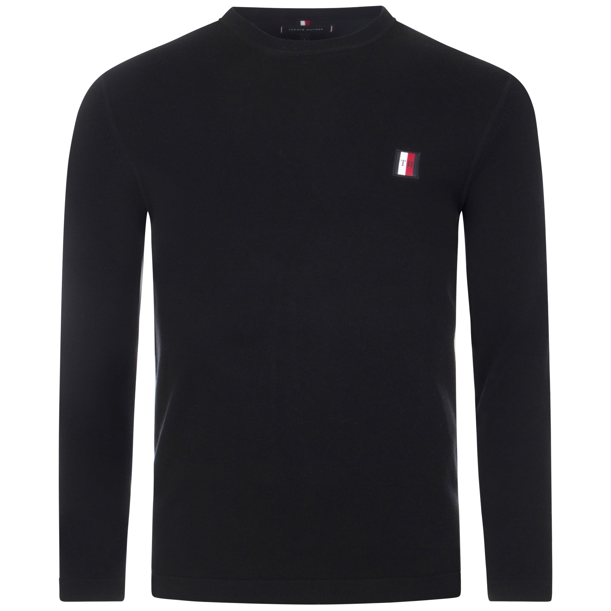 Modern Essentials Crew Neck Sweatshirt Black |Tommy Hilfiger | EQVVS