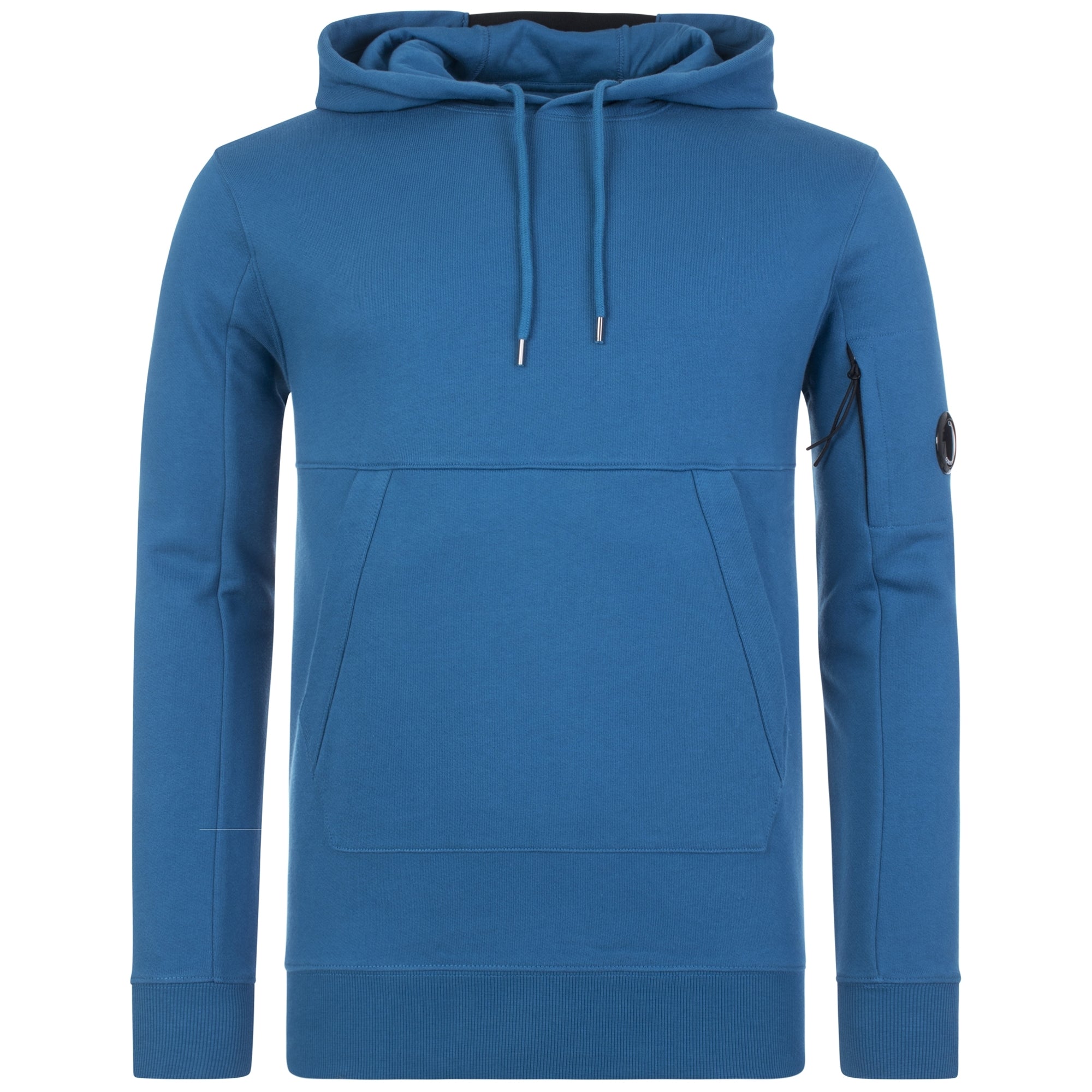 Diagonal Raised Fleece Lens Hoodie Lyons Blu | C.P. Company | EQVVS