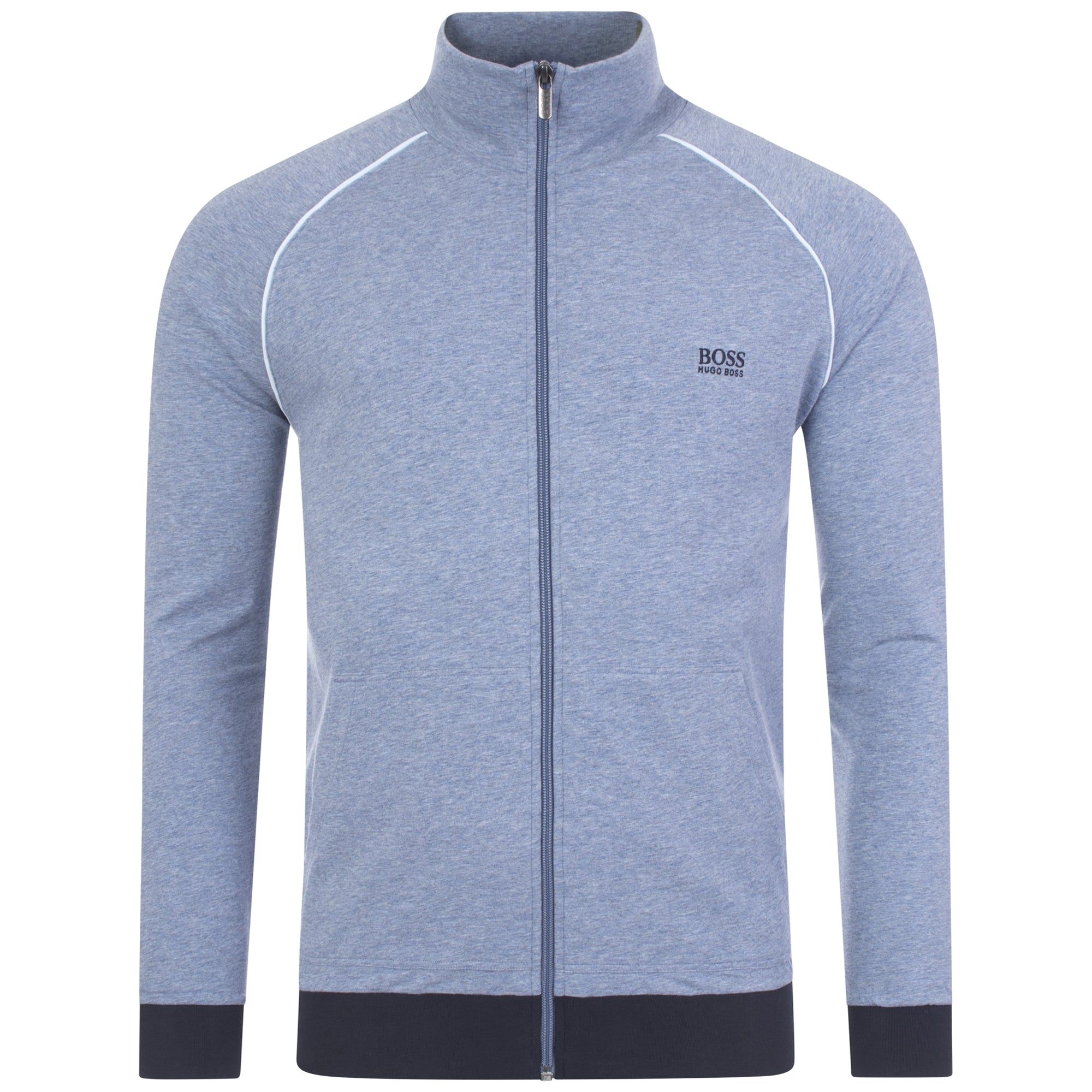 Bodywear Mix and Match Lightweight Track Top in Open Blue | BOSS | EQVVS