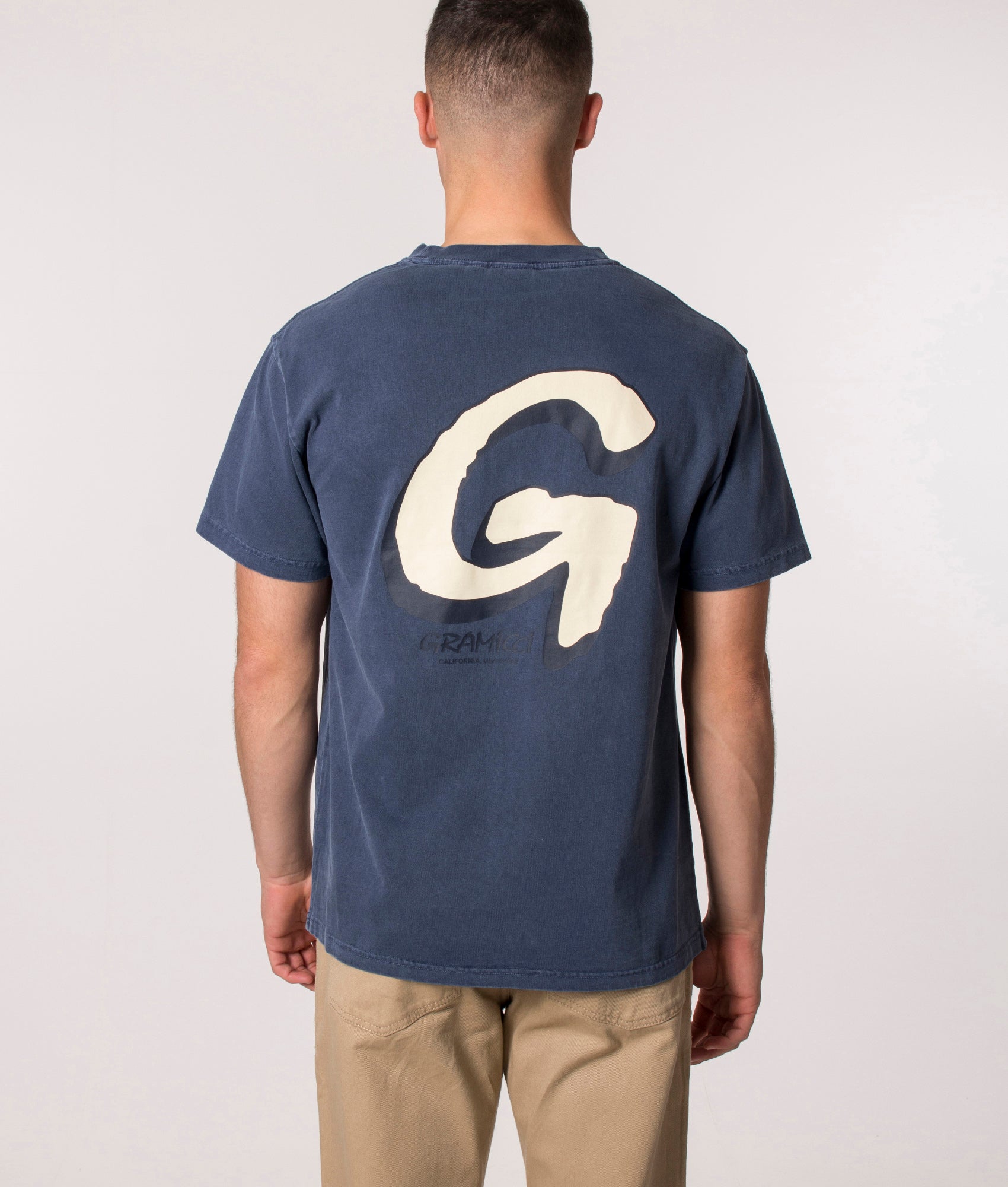 Big G Logo T-Shirt Navy Pigment | Gramicci | EQVVS